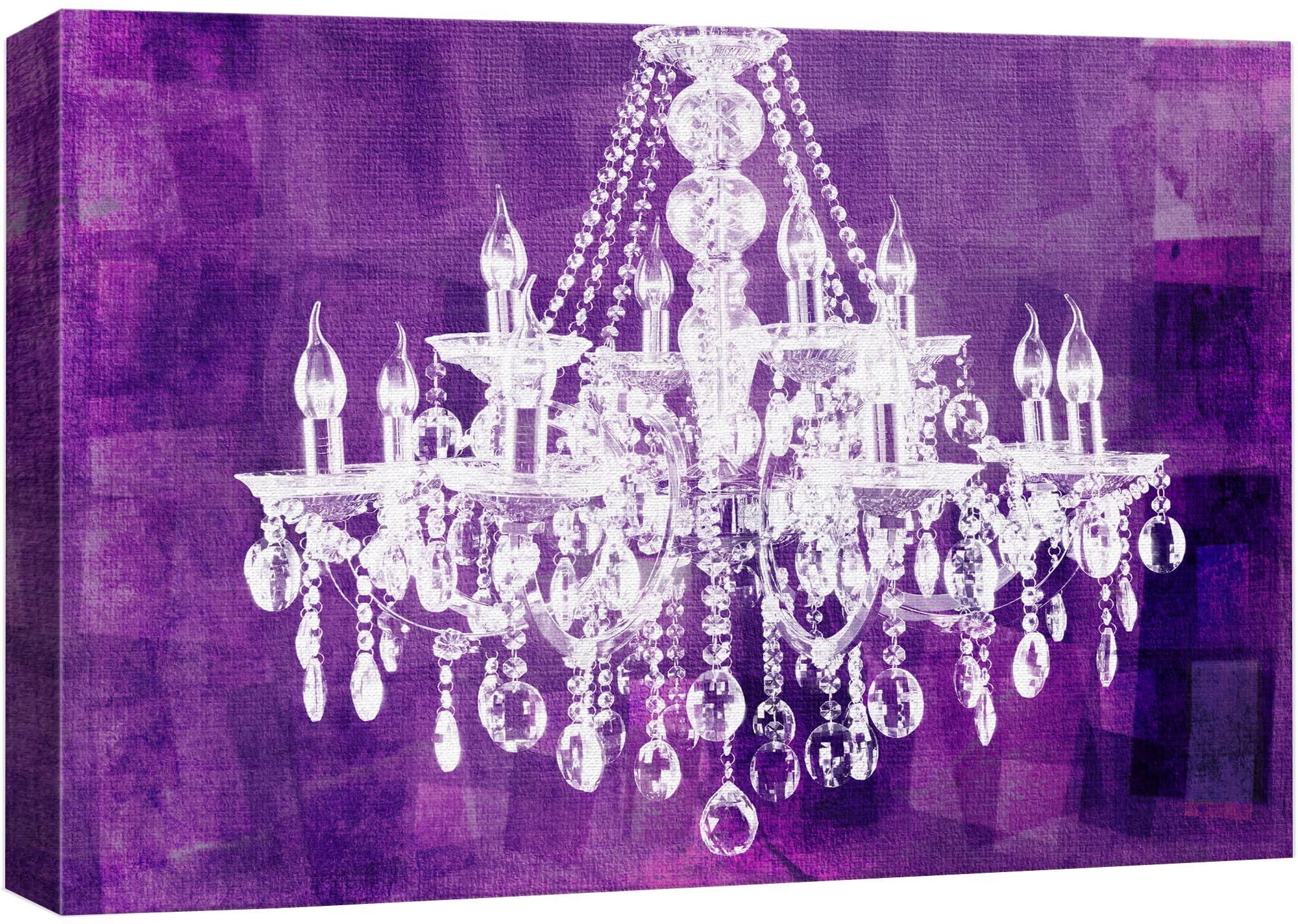 Purple Chandelier Silhouette