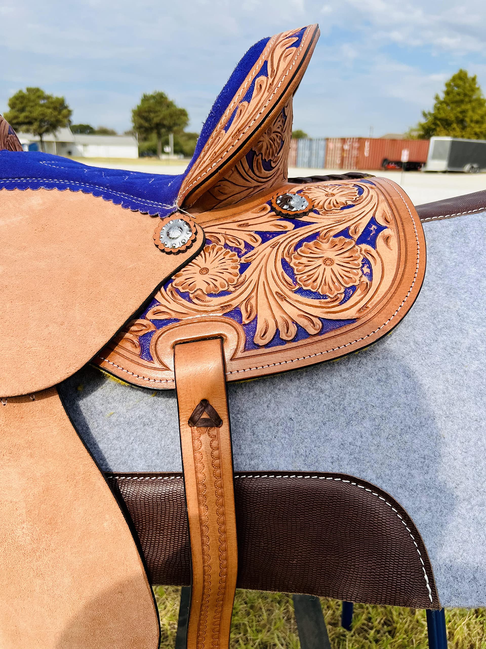 Snapklik.com : RESISTANCE Western Kids Horse Barrel Saddle For Horse ...