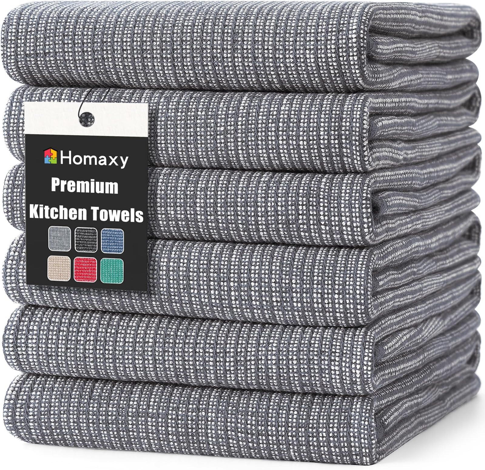 Amazon.com: Casa De Lan 6 Pack Cotton Kitchen Towel - Dish Wipes for ...