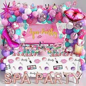 Amazon.com: Spa Party Supplies for Girls, Spa Party Decorations, Makeup ...