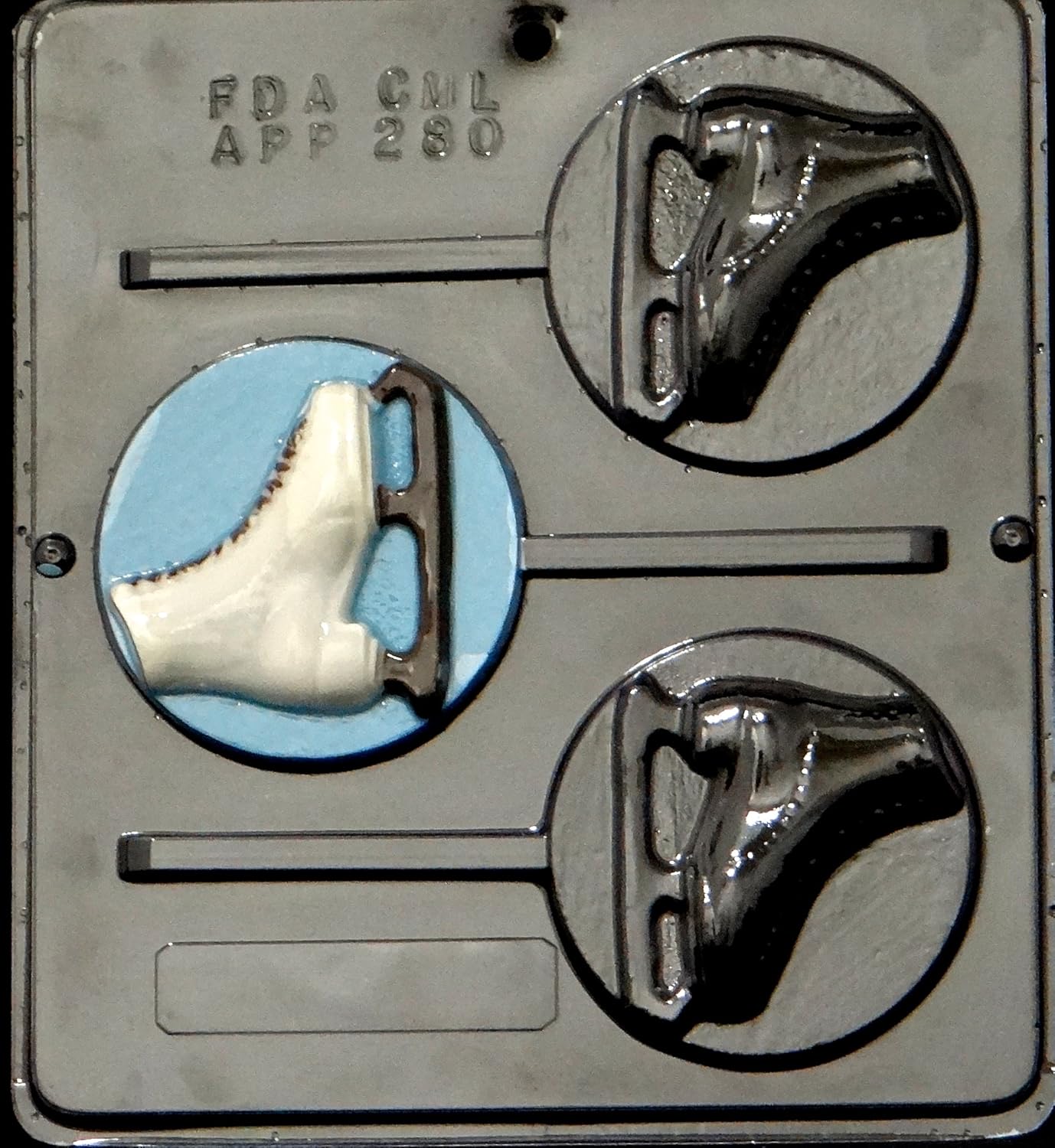 Amazon.com: Ice Skate Lollipop Chocolate Candy Mold 280 : Home & Kitchen