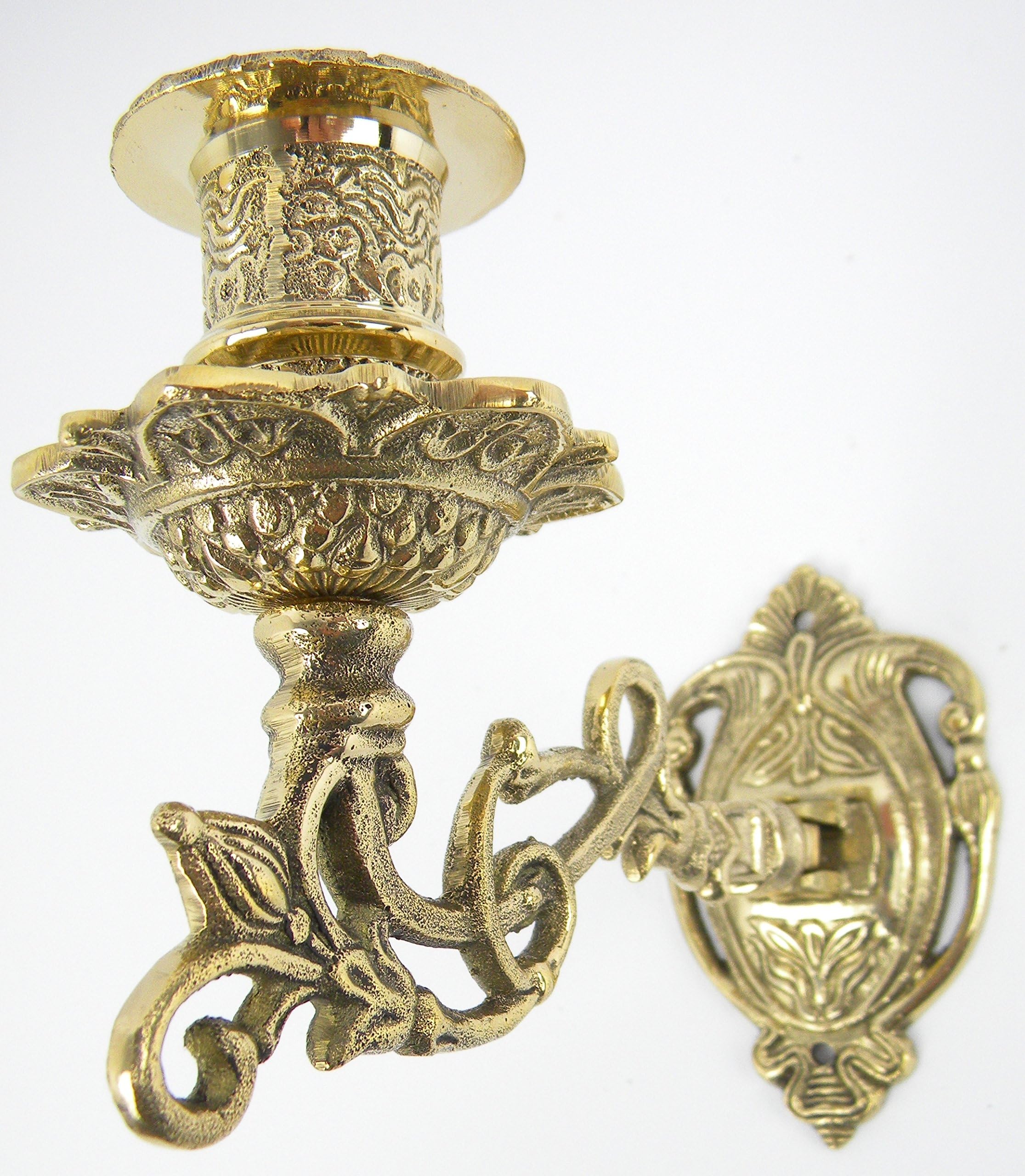 Sport Tent 23cm Tall Solid Brass Wall Sconce Candle Holder,Bow-Knot ...