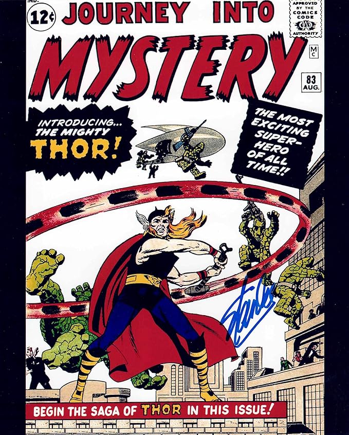 Stan Lee Signed Journey Into Mystery #83 Thor First Appearance 8" x 10 ...