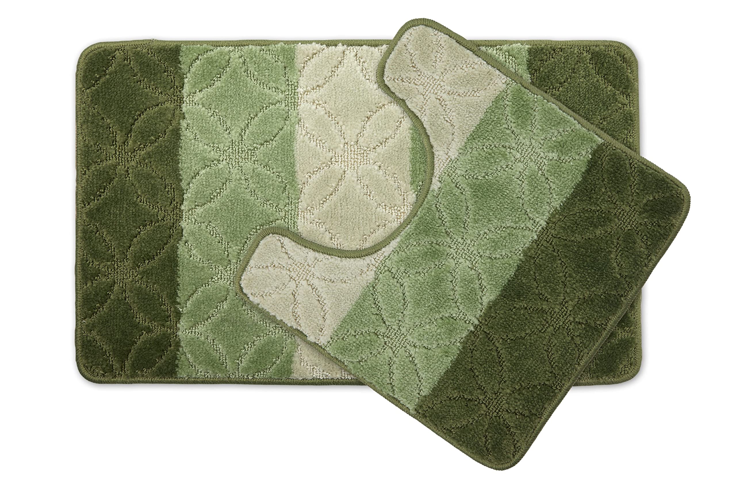 Emma Barclay Halo - Tonal Stripe 2pc Bath set (Mat 45x75cm / Pedestal ...