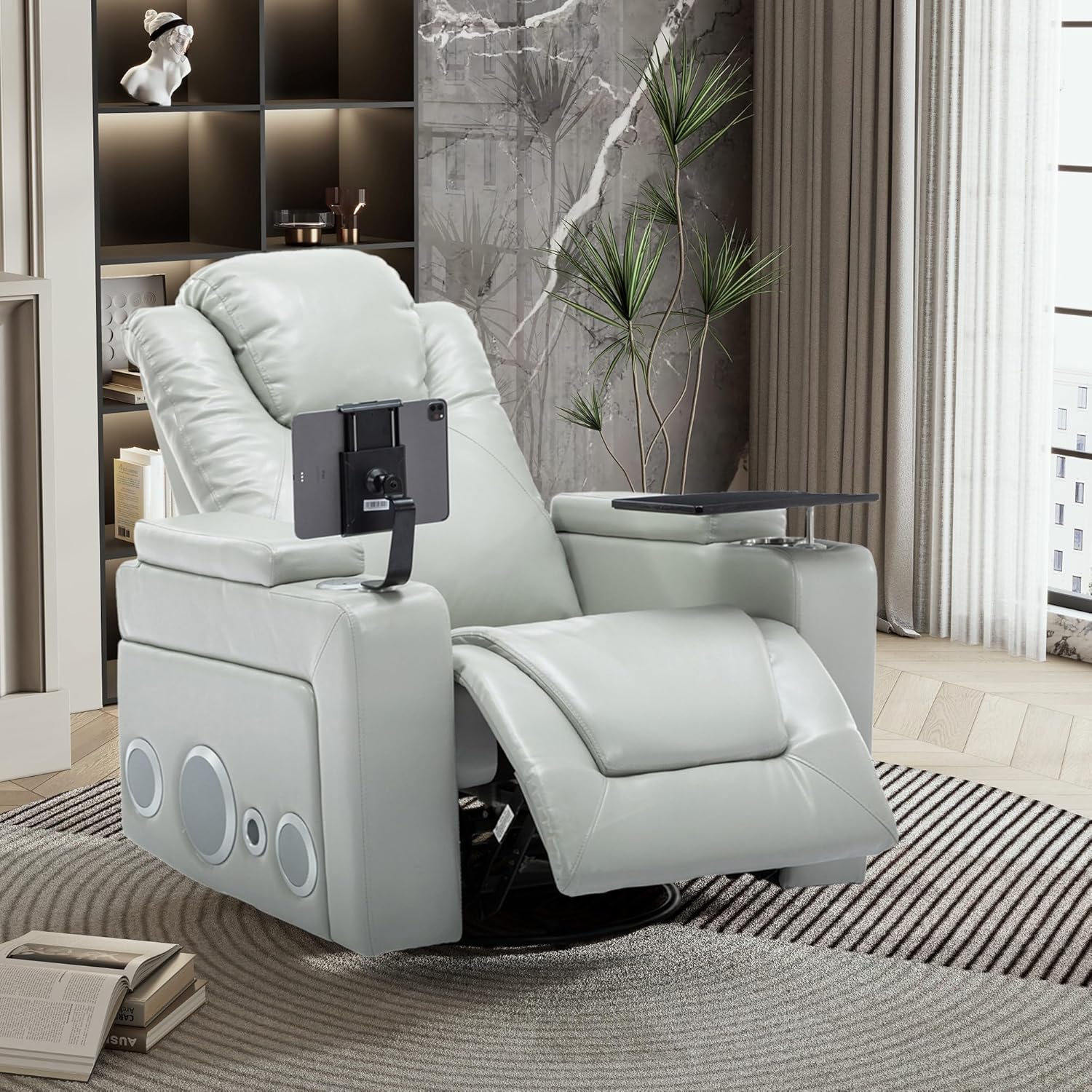 Amazon.com: Premium Bluetooth Audio-Enabled Recliner Chair with USB ...