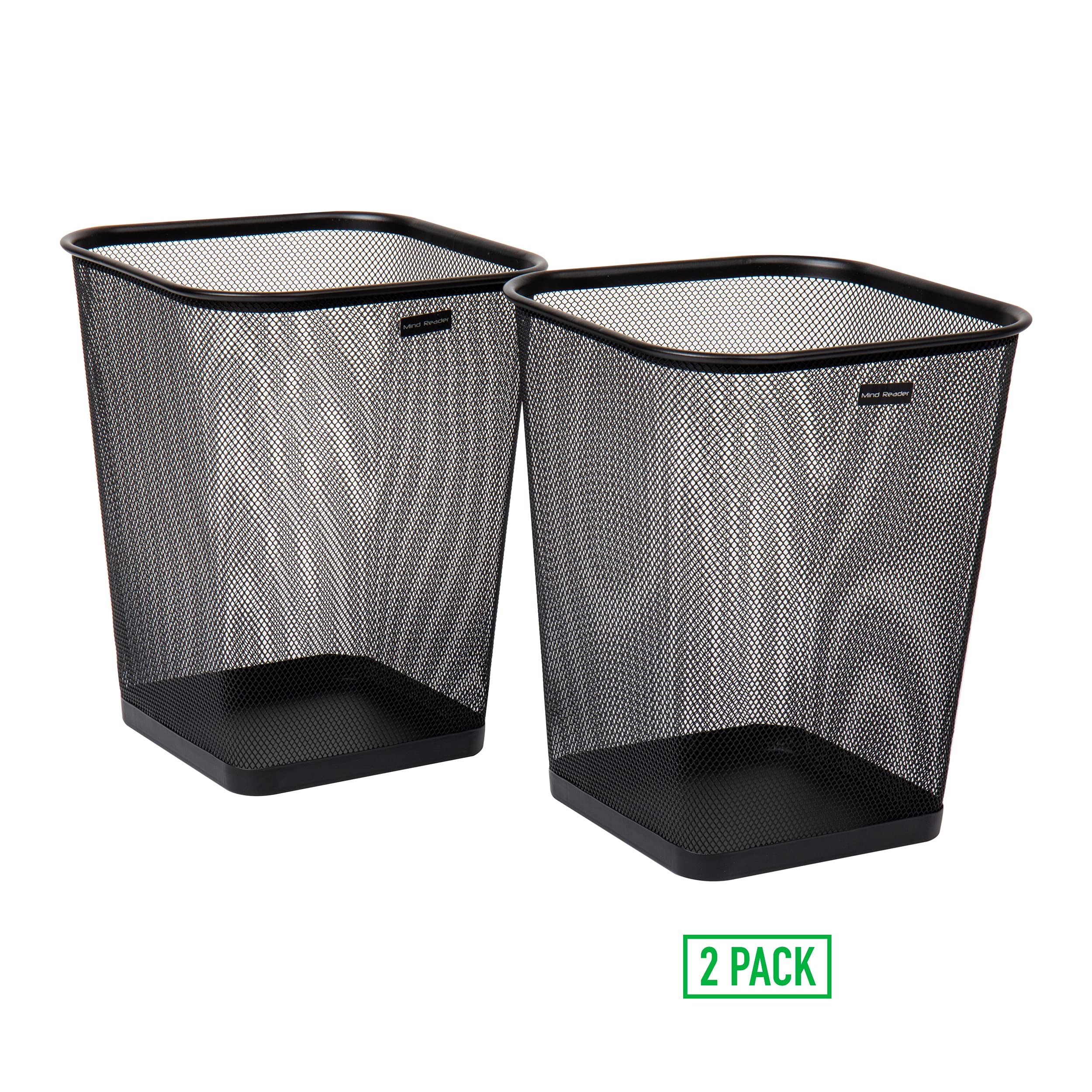 Snapklik.com : Mesh Trash Can, Waste Paper Basket, Square, Office ...