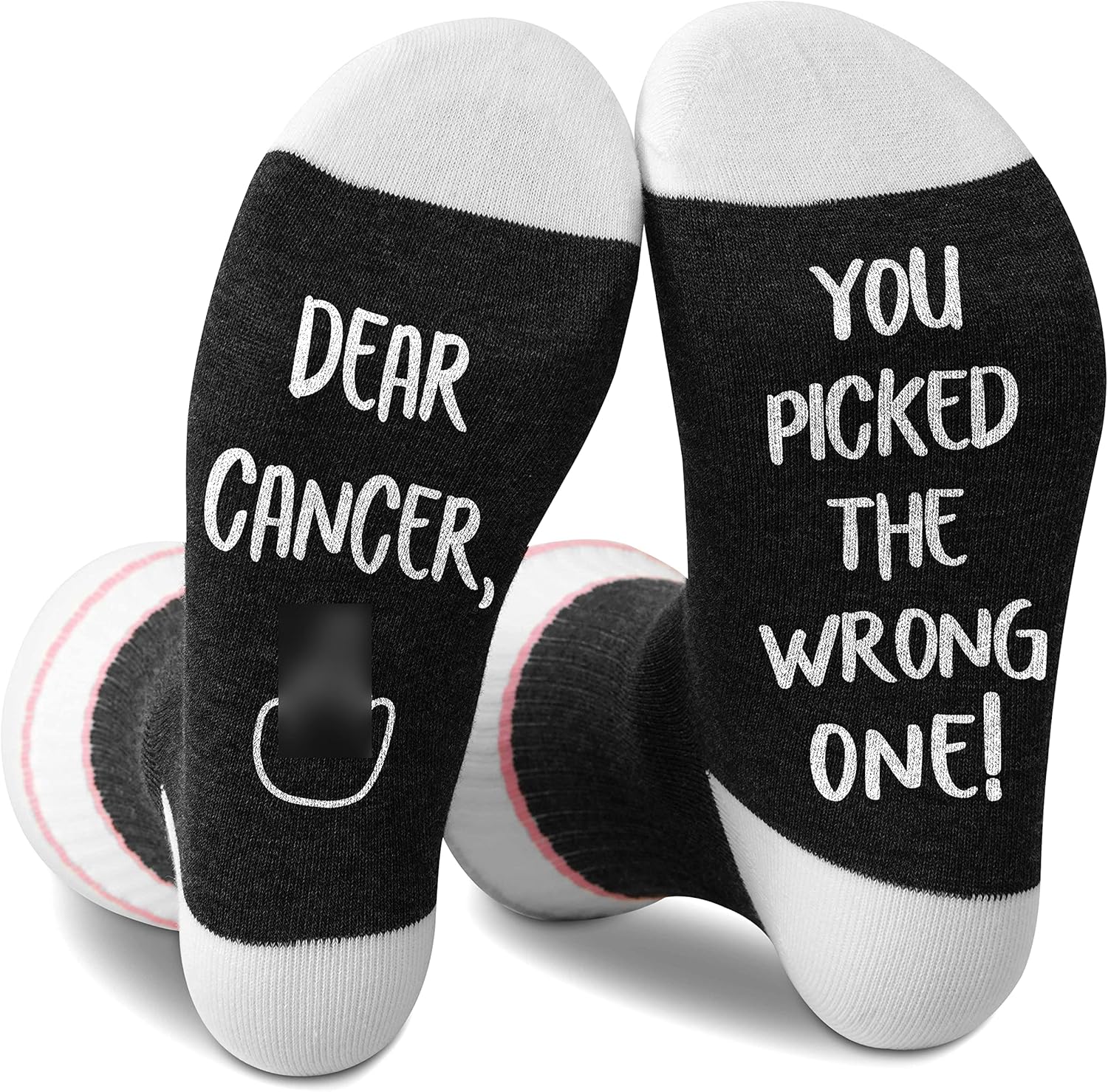 GOTAHAU Breast Cancer Gifts For Women, Breast Cancer Socks(1 Pair ...