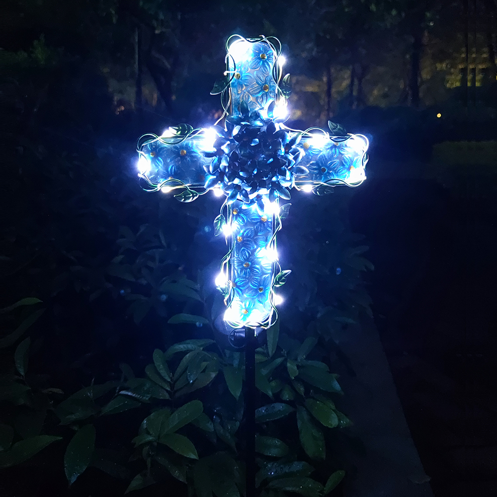 Watch Solar Cross Garden Lights Outdoor Decorative on Amazon Live