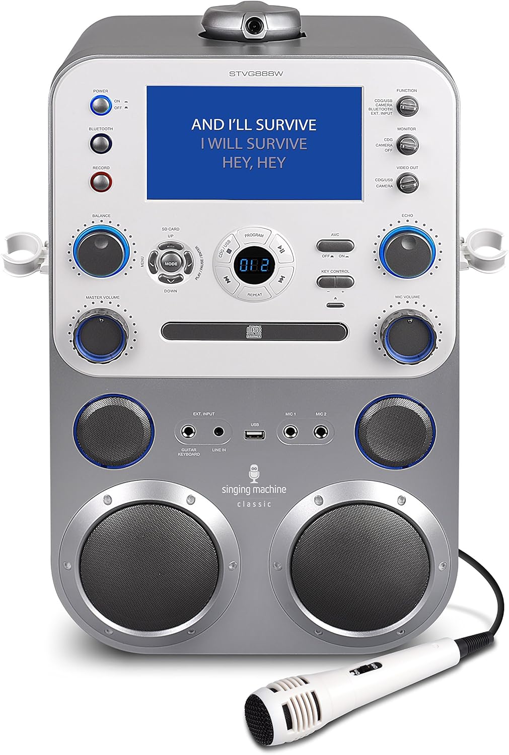 Amazon.com: Singing Machine STVG888 Bluetooth Digital Audio Streaming ...