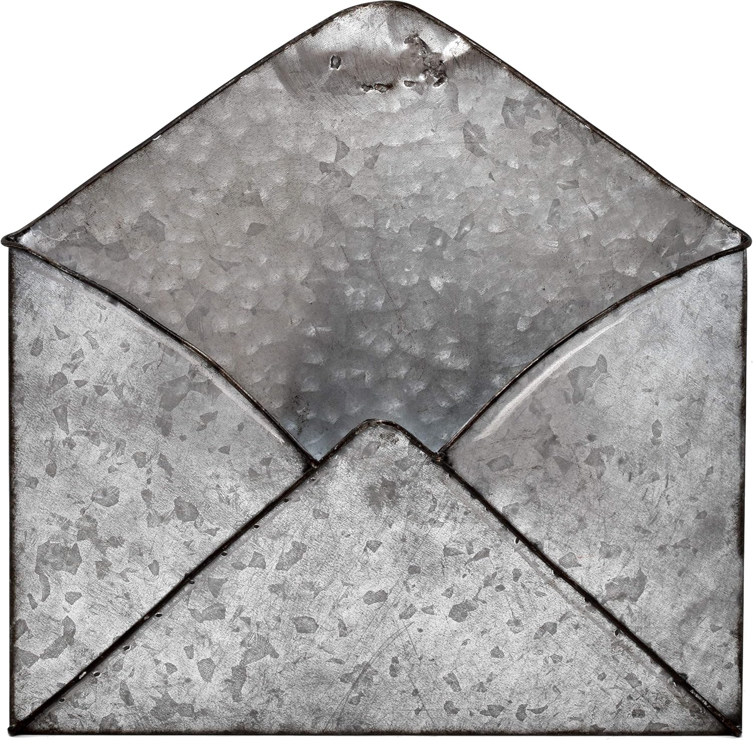 Amazon.com : Gift Boutique Galvanized Mail Organizer Wall Mount Metal ...