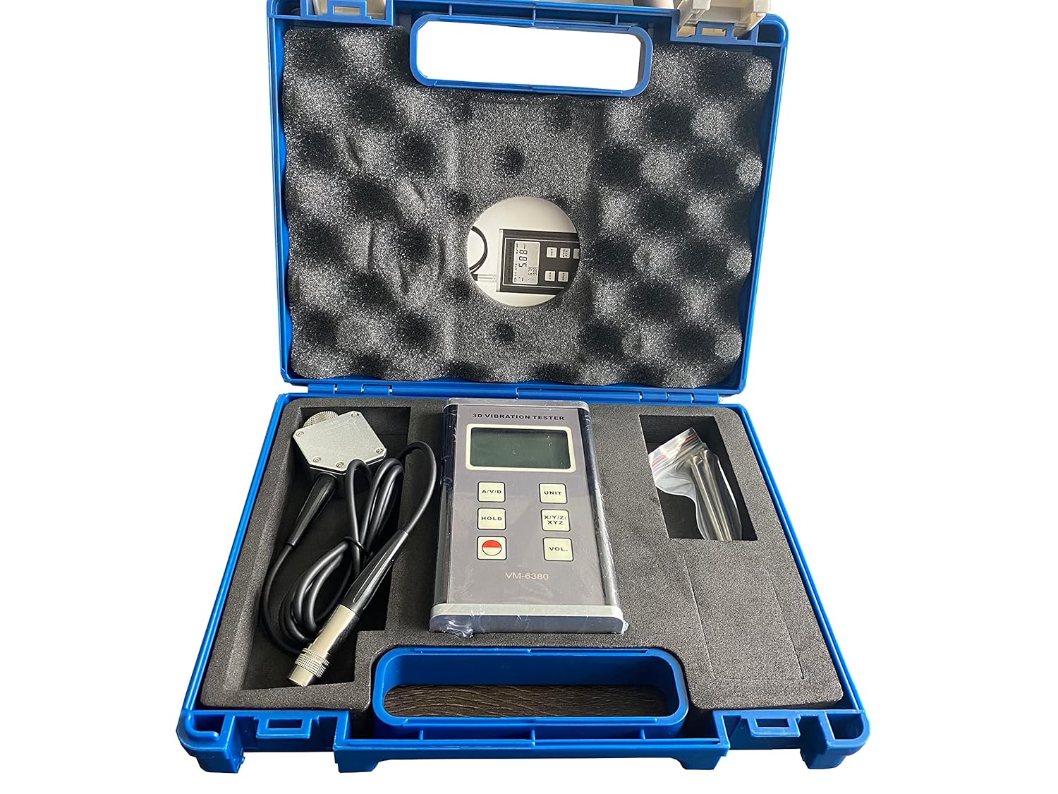 3-Axis Digital Vibration Tester Meter Vibrometer with Piezoelectric ...