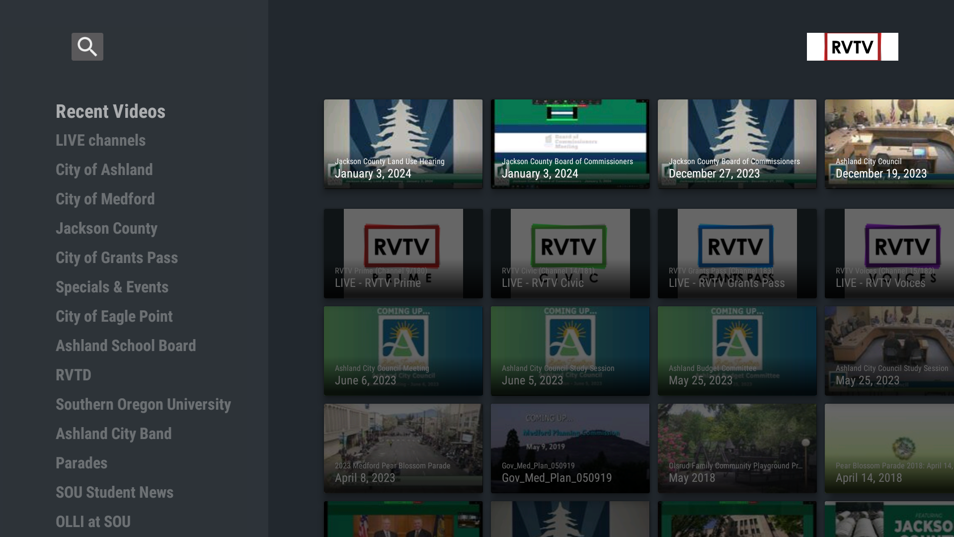 RVTV - Rogue Valley Television - App on Amazon Appstore