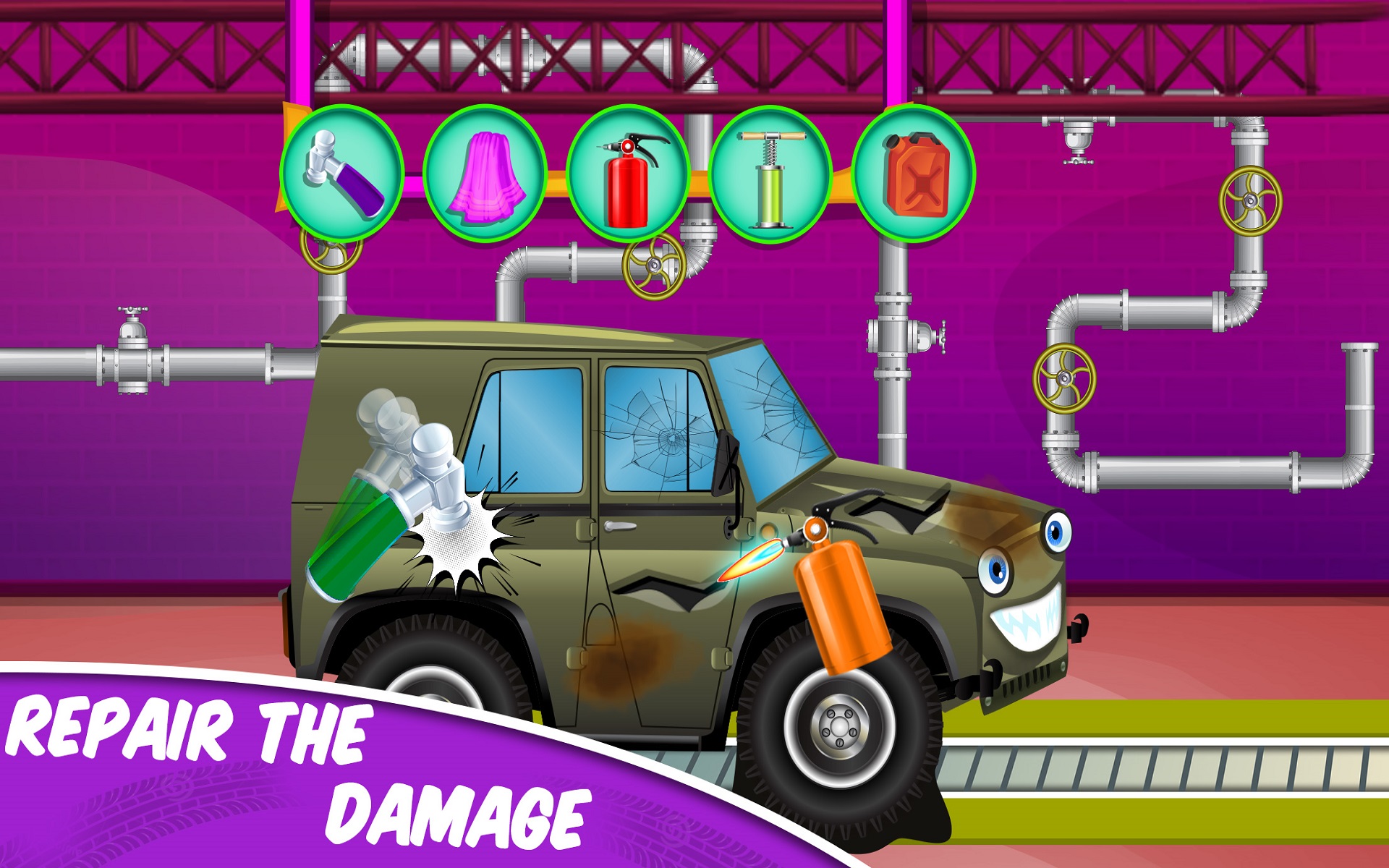 Power Wash Car Cleaning Game | Satisfying Car Washing & Repair Games ...