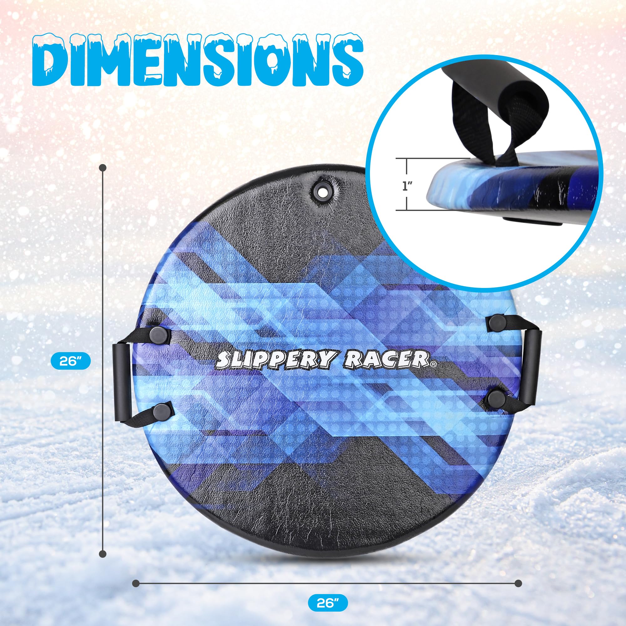 Snapklik.com : Slippery Racer Downhill Zeus Adults And Kids Foam Saucer ...
