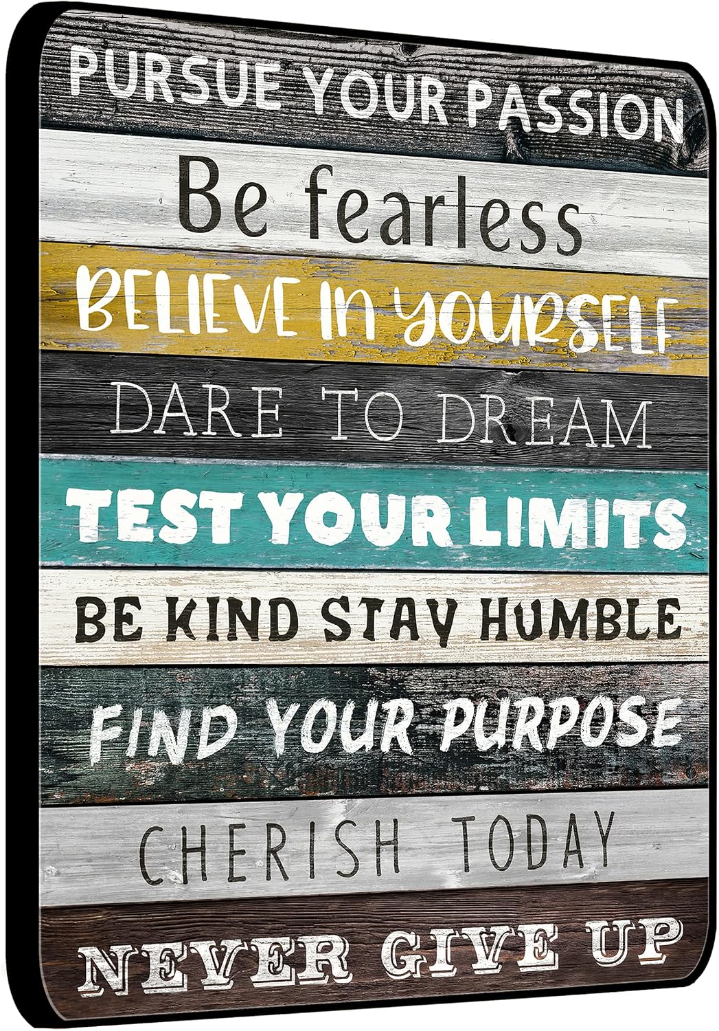 Amazon.com: Inspirational Quotes Black Framed Wall art Painting 12x16in ...