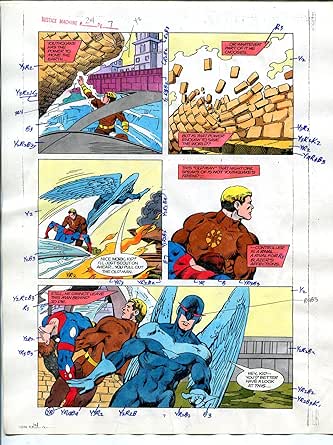 Amazon.com: Justice Machine #24 Page #7 1988 Original Color Guide ...