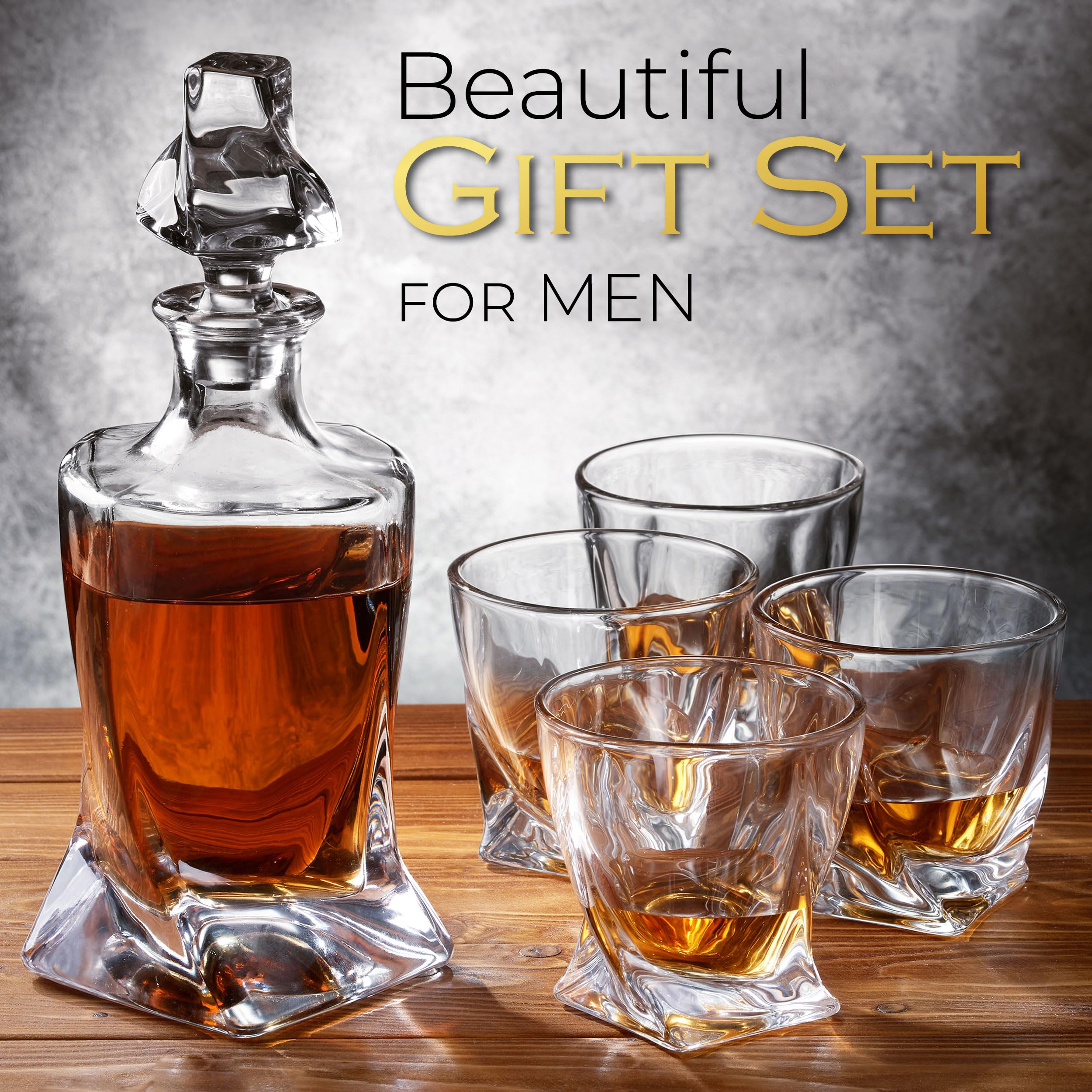 Snapklik.com : Whiskey Decanter Set For Men