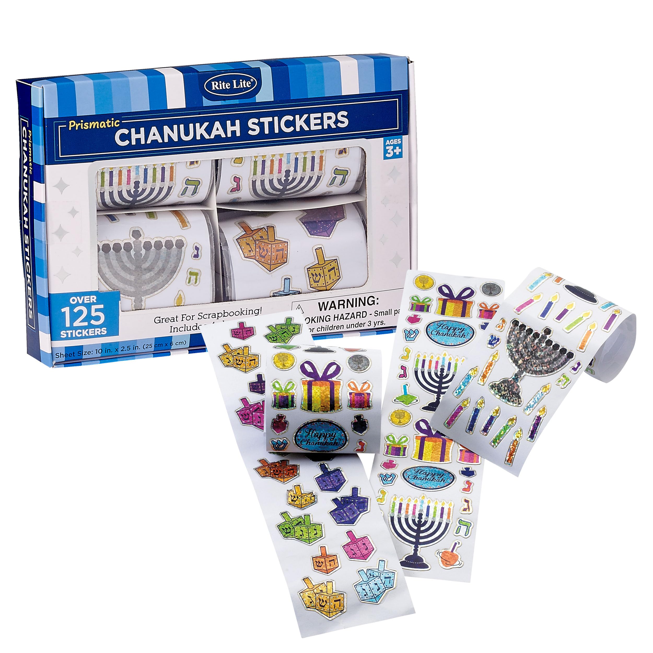 Amazon.com: Rite Lite Chanukah Box of Chanukah Stickers! - Over 125 ...