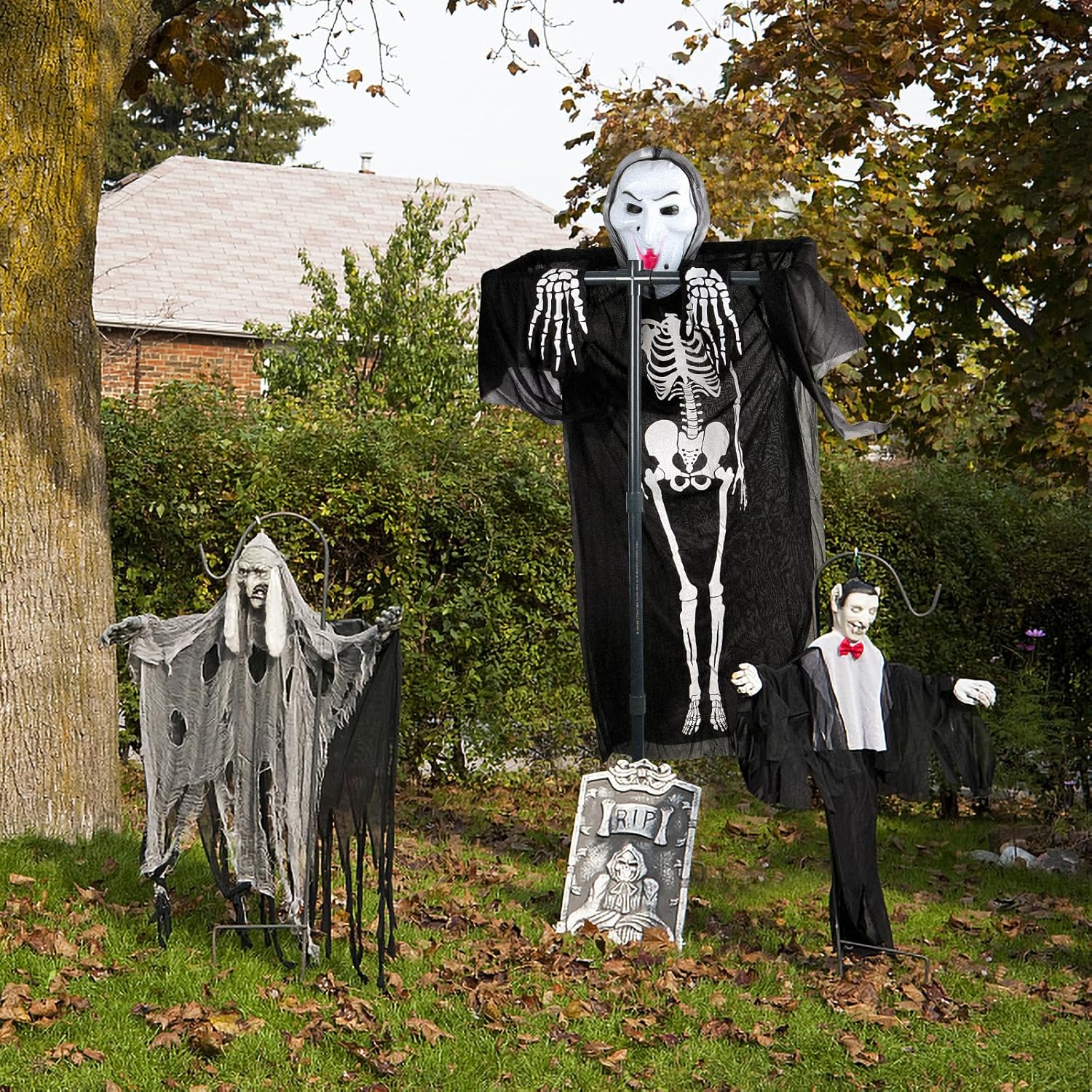 Amazon.com: Scarecrow Coat Multifunctional with Bracket Screaming Ghost ...
