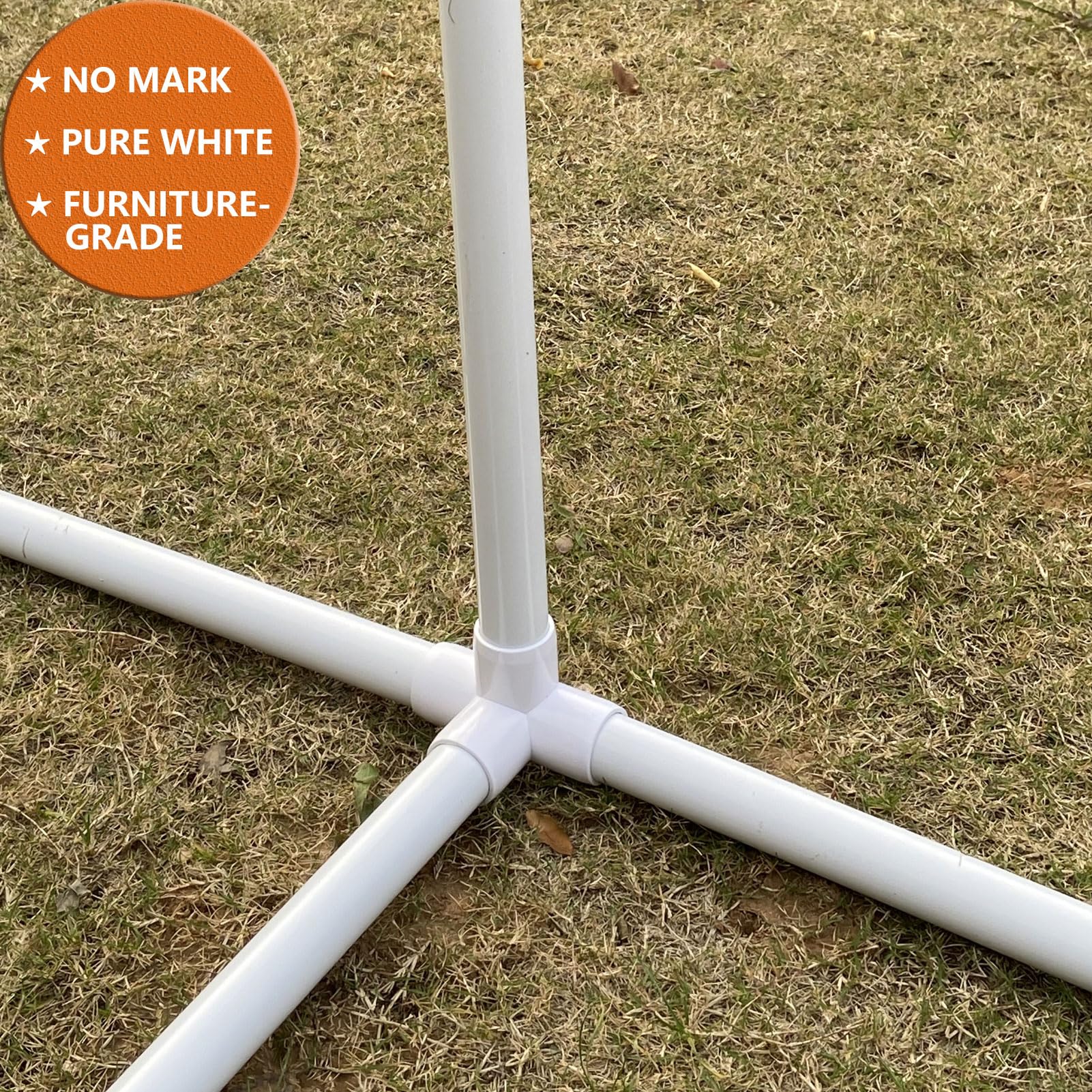 Snapklik.com : letsFix 1" PVC Fittings 4 Way (4-Pack) Furniture Grade ...