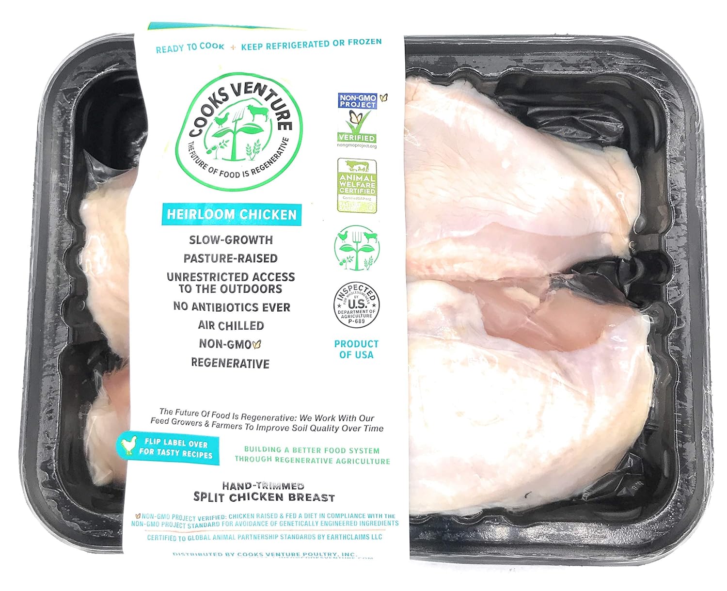 Amazon.com: Cooks Venture Bone-In Split Chicken Breast : Grocery ...