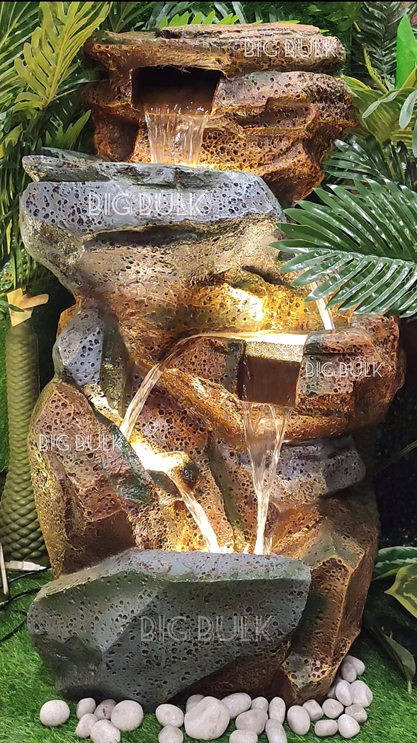 Big Bulk Polyresin Fiber 3 Steps 3 Layer Water Fountain For Home Decor ...