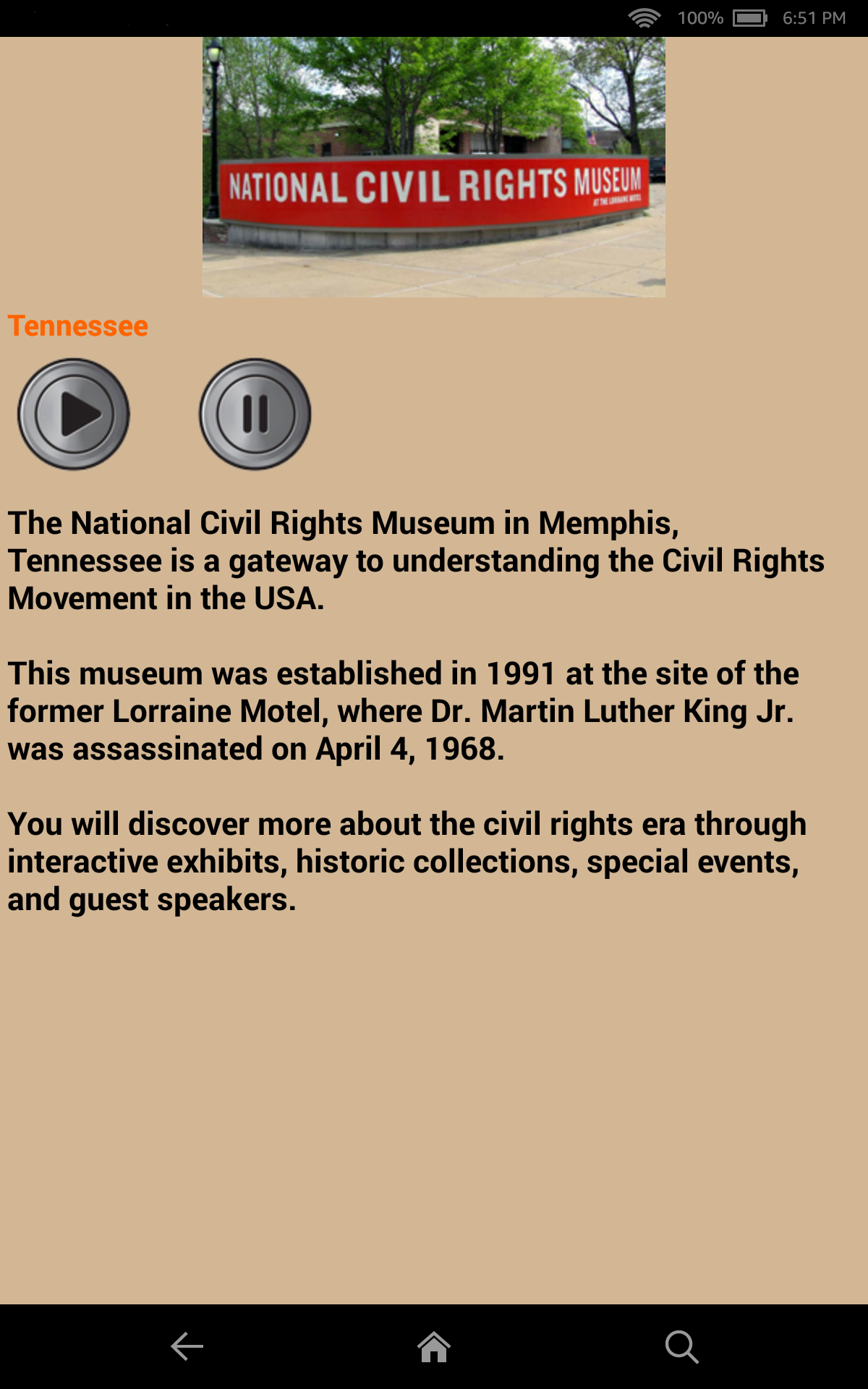 Black History Museums - App on Amazon Appstore