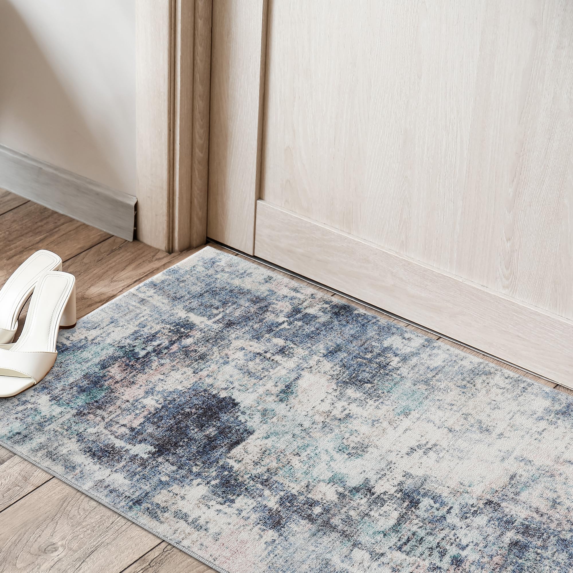 Amazon.com: Modern Abstract Area Rug - 2x3 Small Entry Rug Soft ...