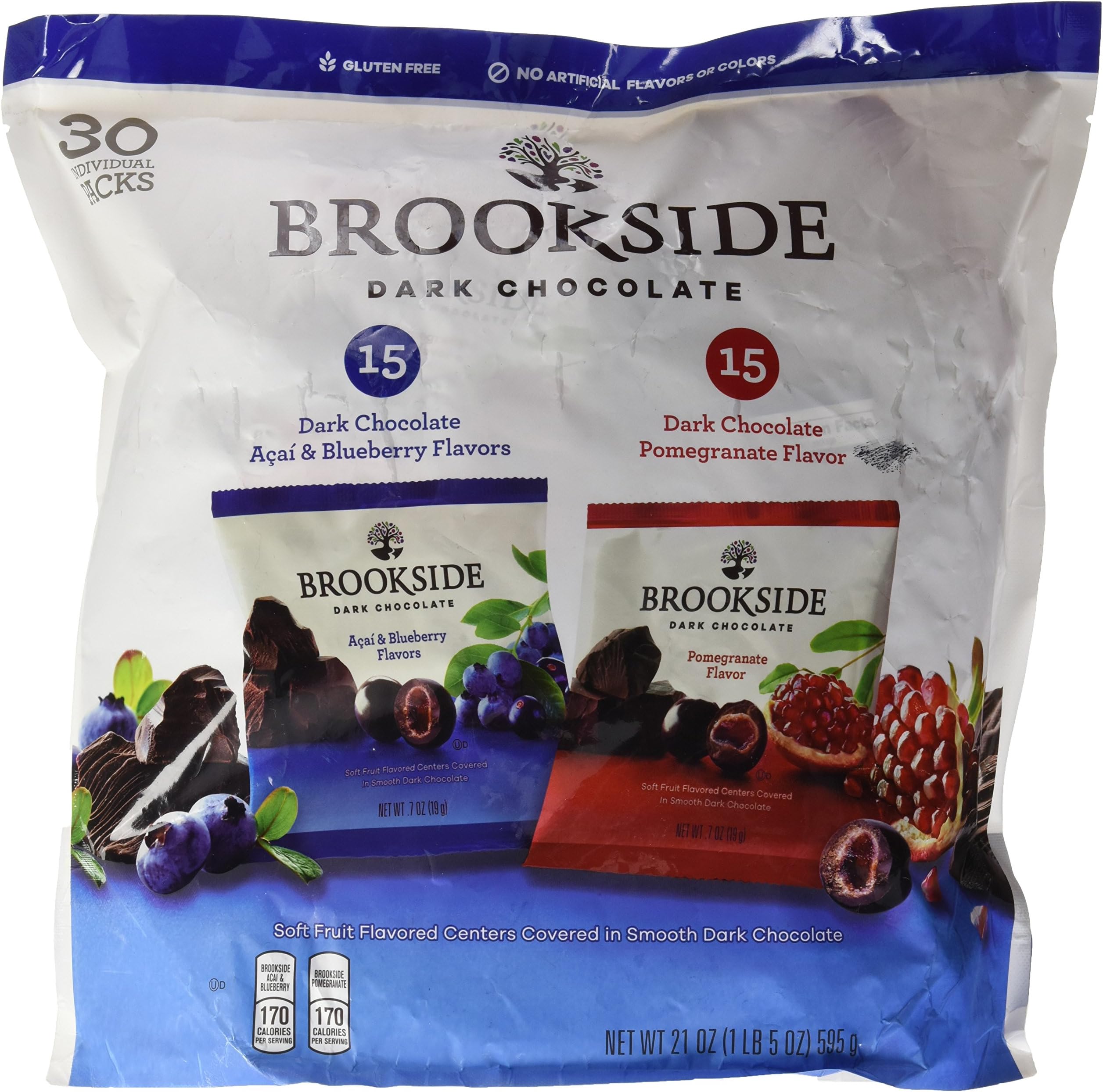 Amazon.com : Brookside Dark Chocolate Variety Pack, 21 Ounce : Grocery ...