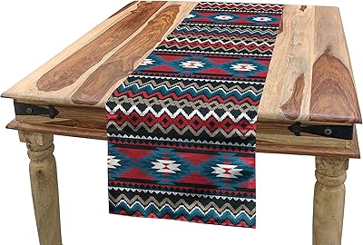 Amazon.com: Primitive Star Table Runner Quilt 50" Long by 17" Wide 100% ...