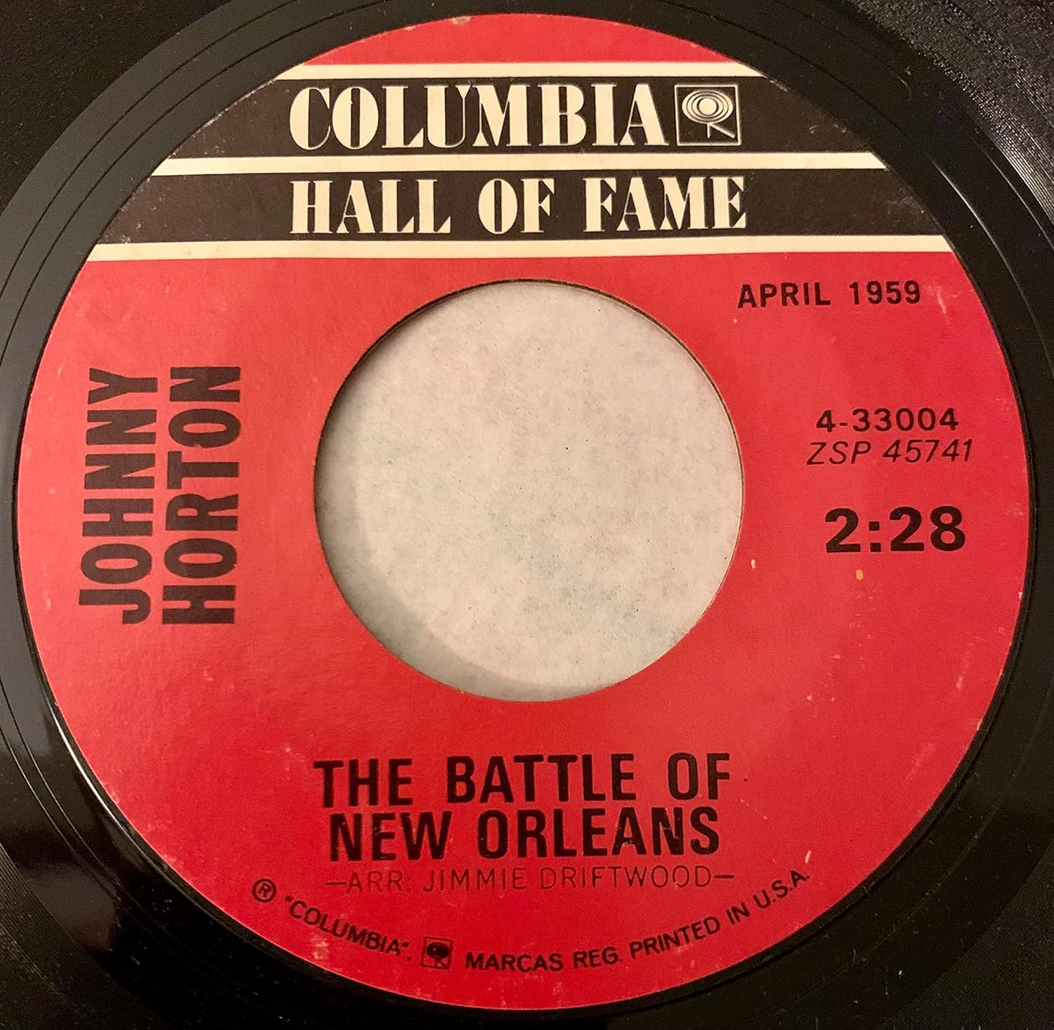 Amazon.com: the battle of new orleans / north to alaska 45 rpm single ...