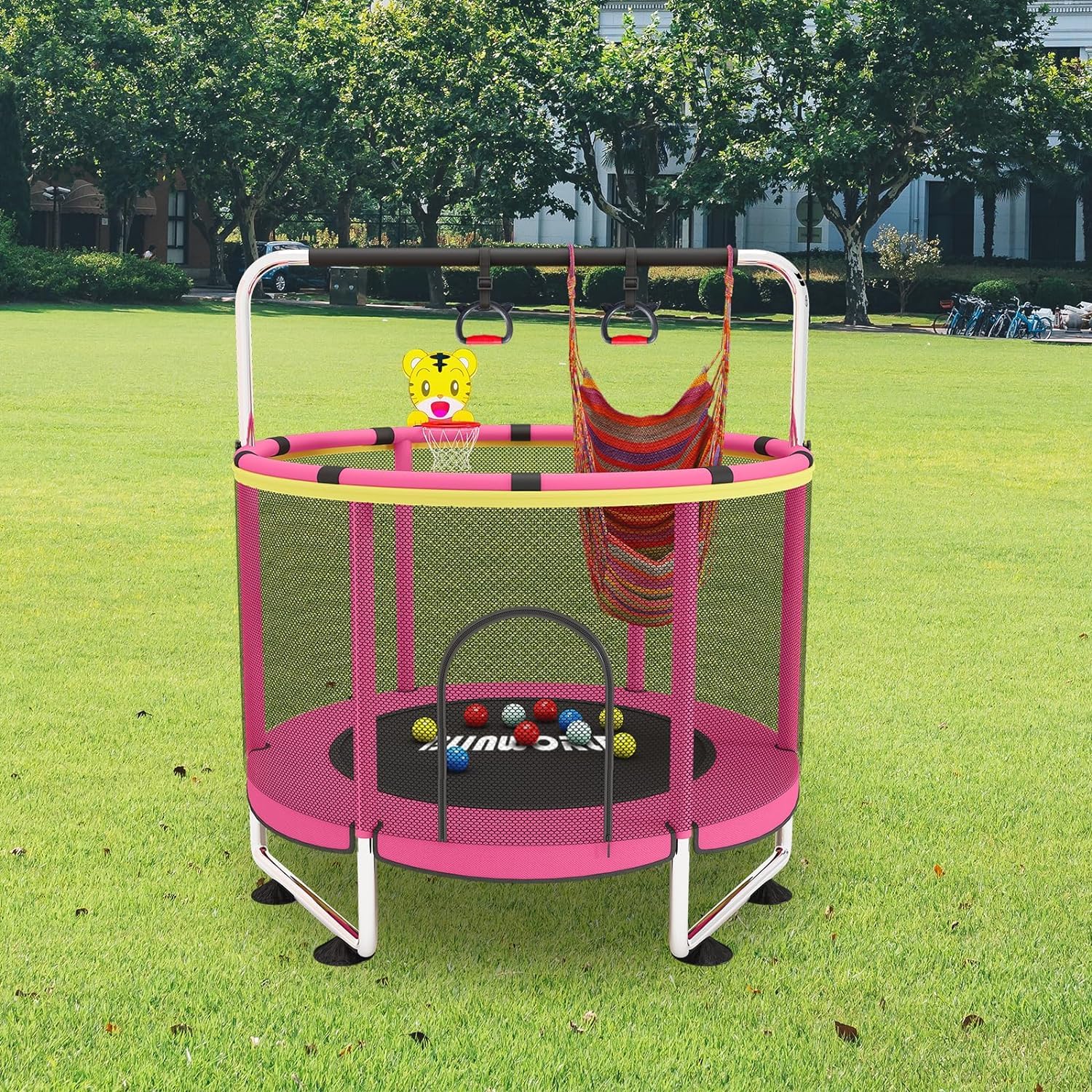 Snapklik.com : BLINWORLD Trampoline For Kids, Adjustable Baby Toddler ...