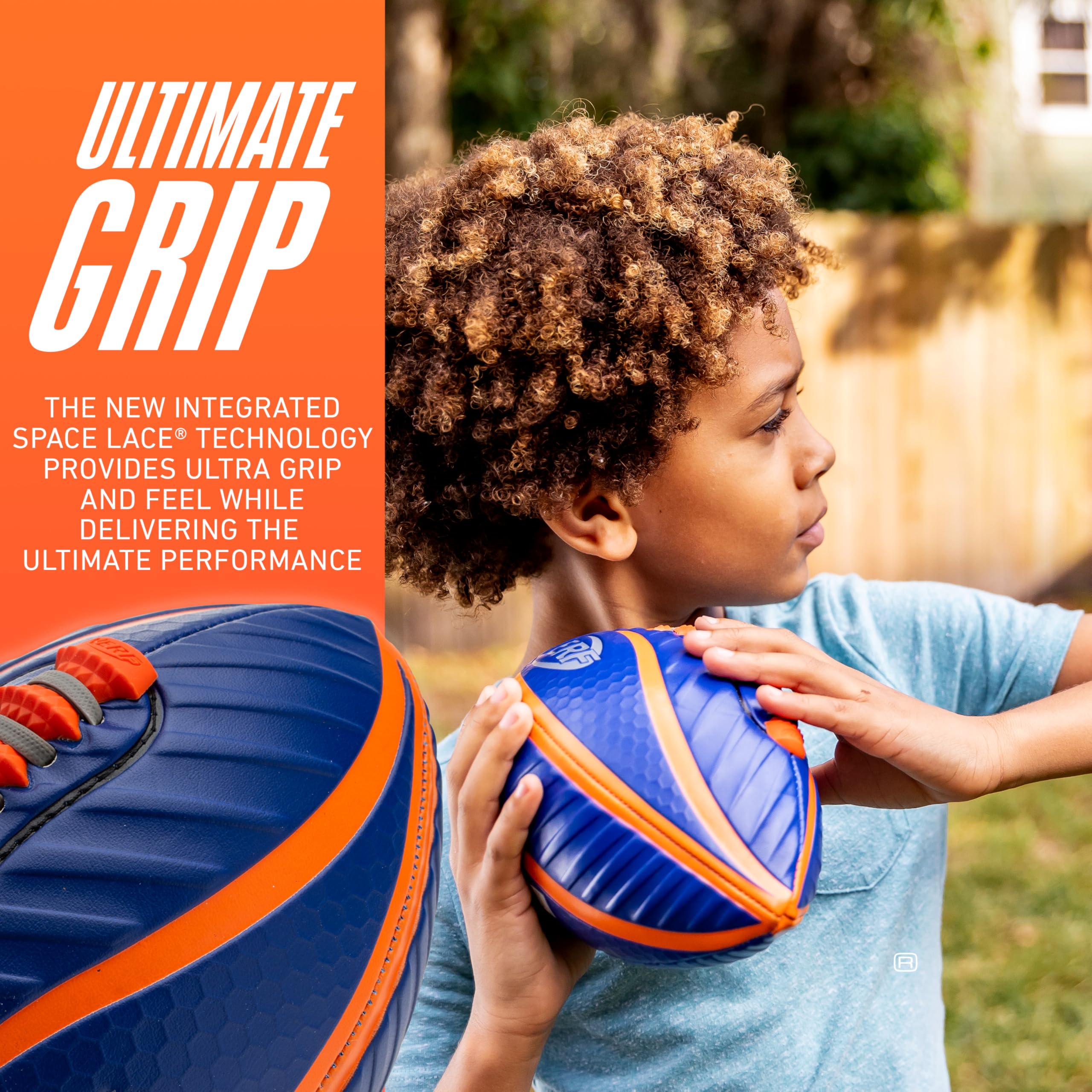 Snapklik.com : NERF Spiral Grip Mini Football - Patented Spacelace For ...