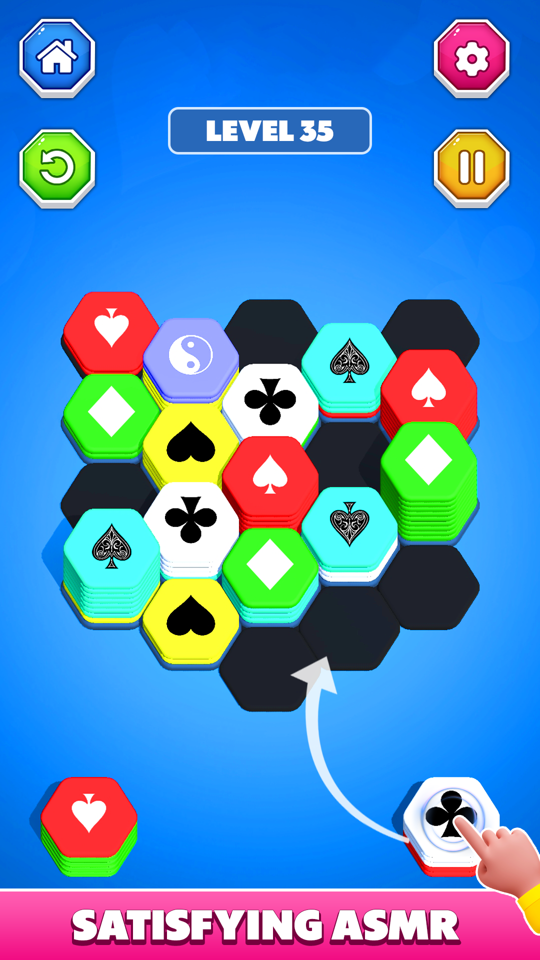 Hexa Sort Puzzle 3d game new Hexa Sweet Donut Stack Merge Number puzzle game for Stack Magic ...