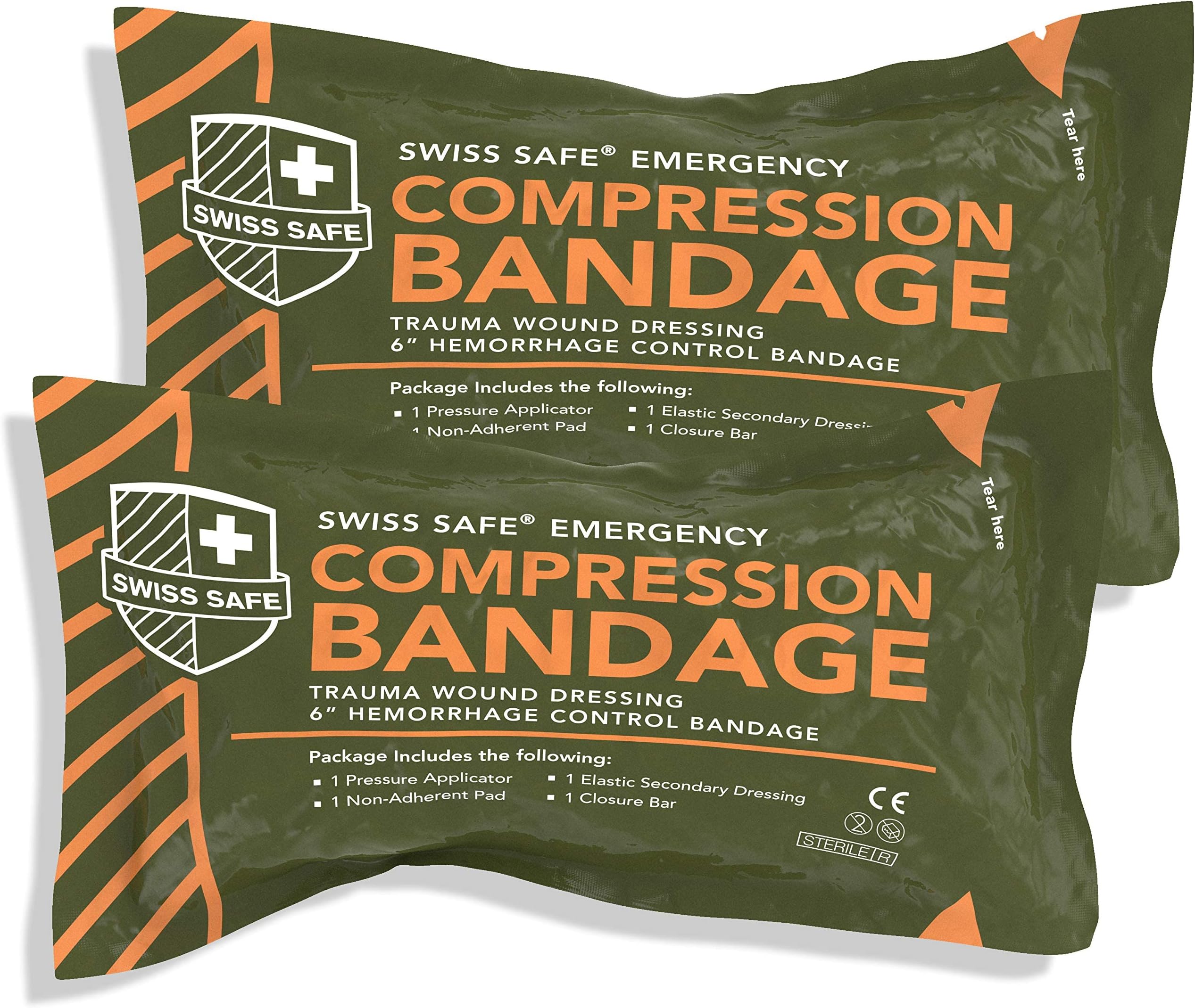 Amazon.com: SuccorWare 6 Inch 3 Packs Israeli Bandage - Emergency ...