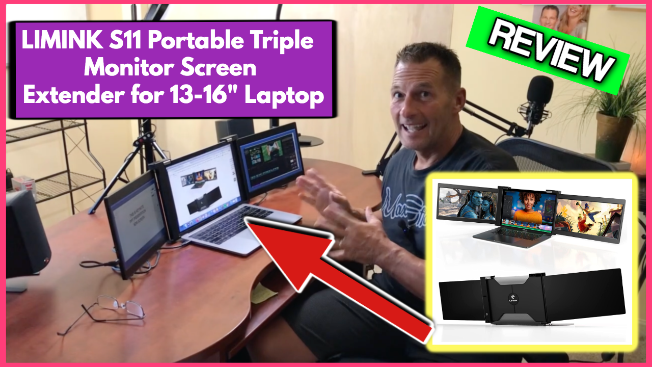 Watch LIMINK S11 Portable Triple Monitor Screen Extender for 13-16 on ...
