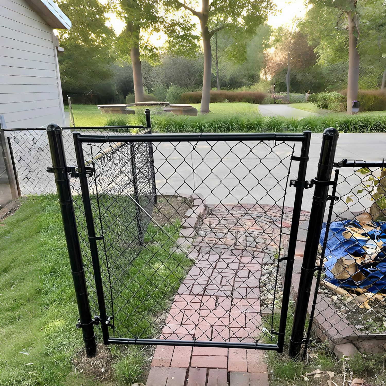 Adjustable chain link fence gate kit - anti sag gate kit for outdoor ...