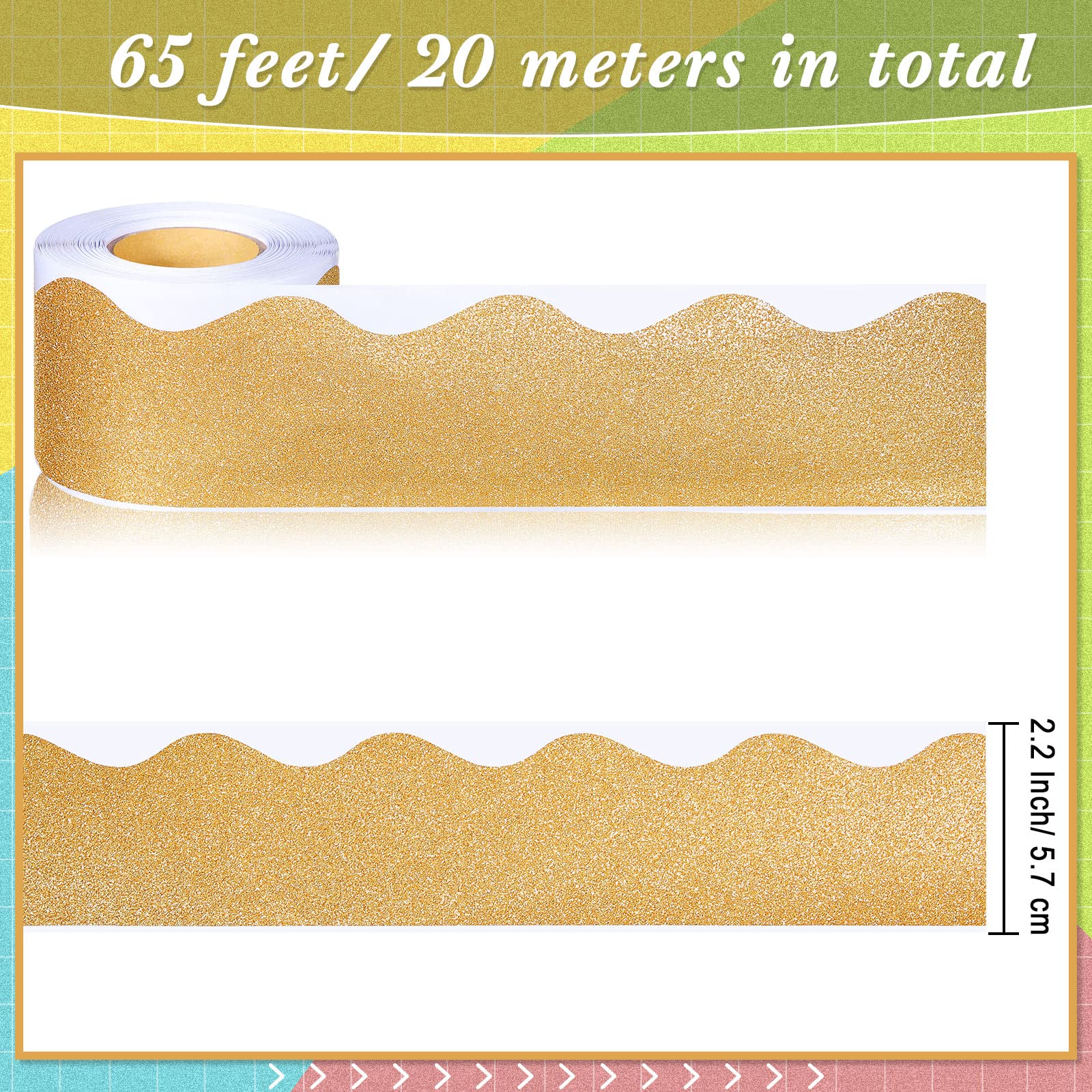 Snapklik.com : Yexiya 65 Feet Self Adhesive Bulletin Board Borders ...
