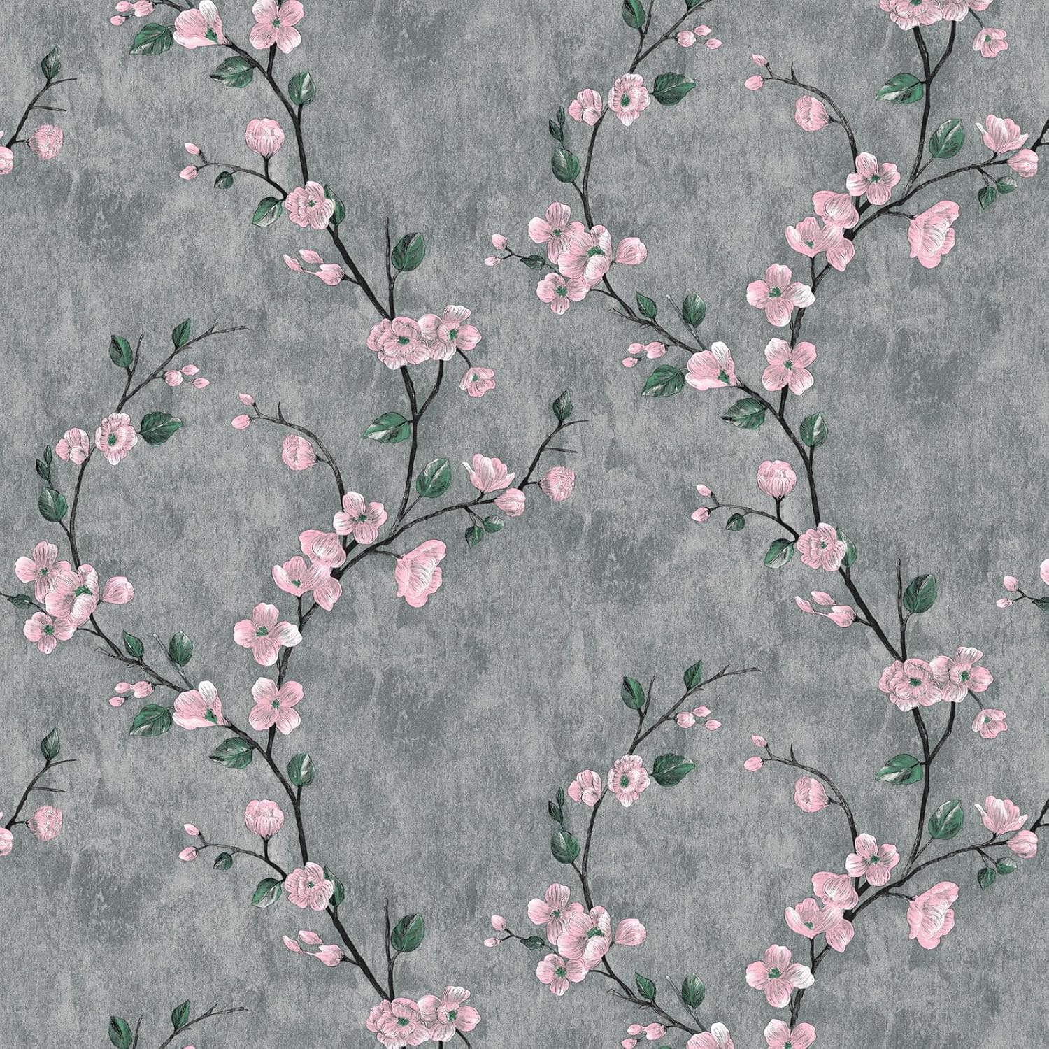 Floral Peel and Stick Wallpaper Flower Tree Contact Paper A Set of 17.5 ...