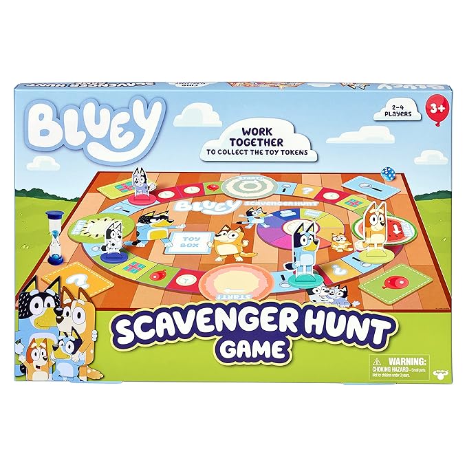 Bluey Board Game - Treasure Hunt - 2-4 Players - Ages 3+ : Amazon.in ...