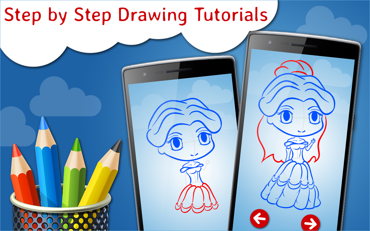How to Draw Princess Step by Step Drawing App - App on Amazon Appstore
