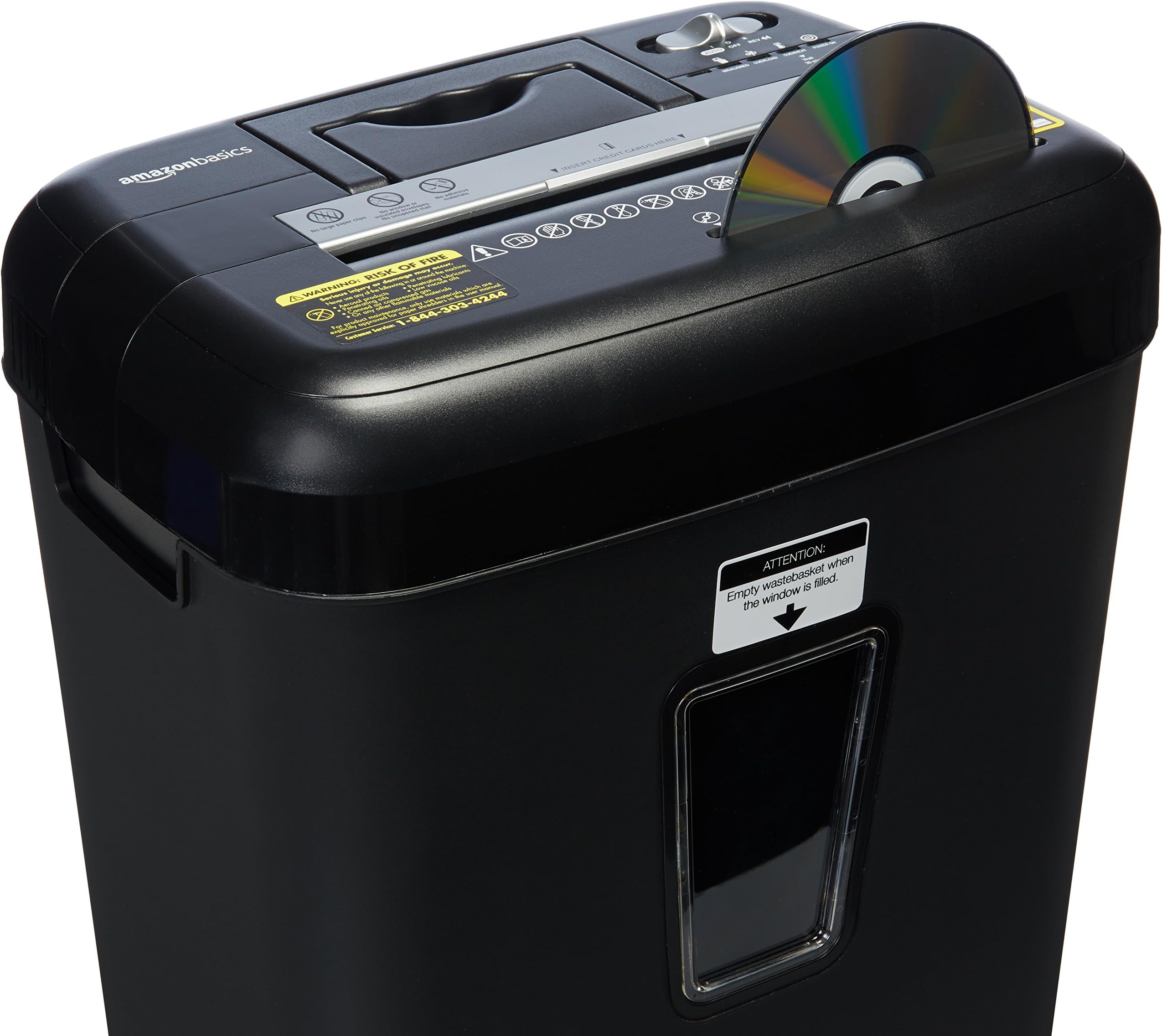 Amazon.com : Amazon Basics 12 Sheet Cross Cut Paper/CD/ Credit Card ...