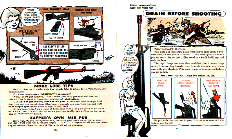 US Army Vietnam M16A1 Rifle CARTOON Manual DA Pam 750-30:Amazon.co.uk ...