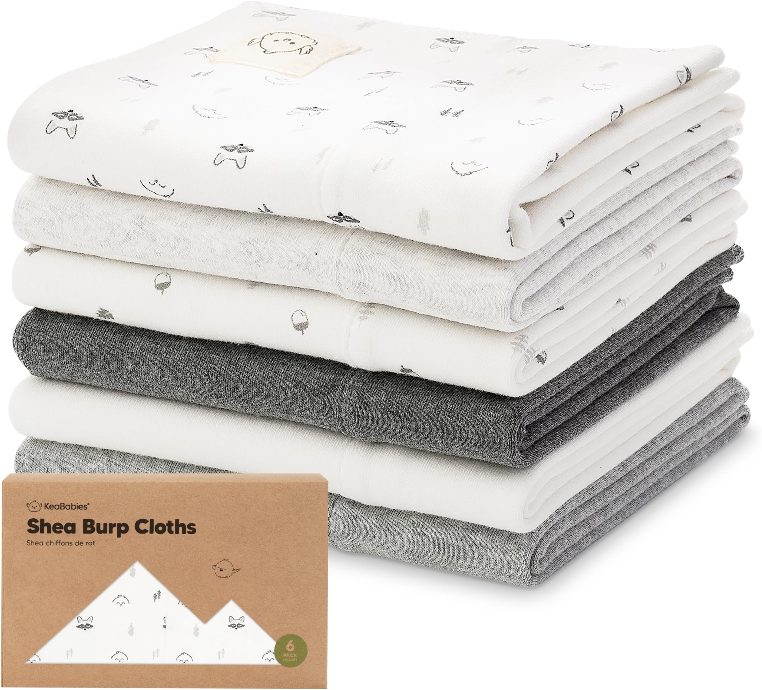 Amazon.com: 8 Pack Super Soft Baby Burp Cloths, Baby Washcloths, Ultra ...