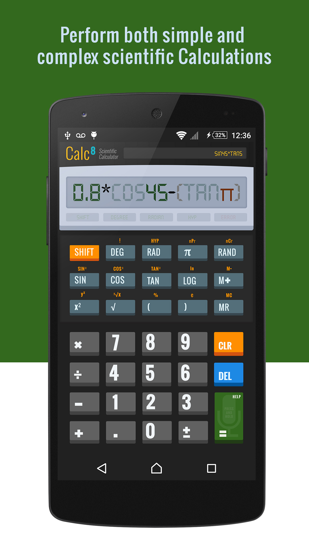 Calc8 - Scientific Calculator - App on Amazon Appstore