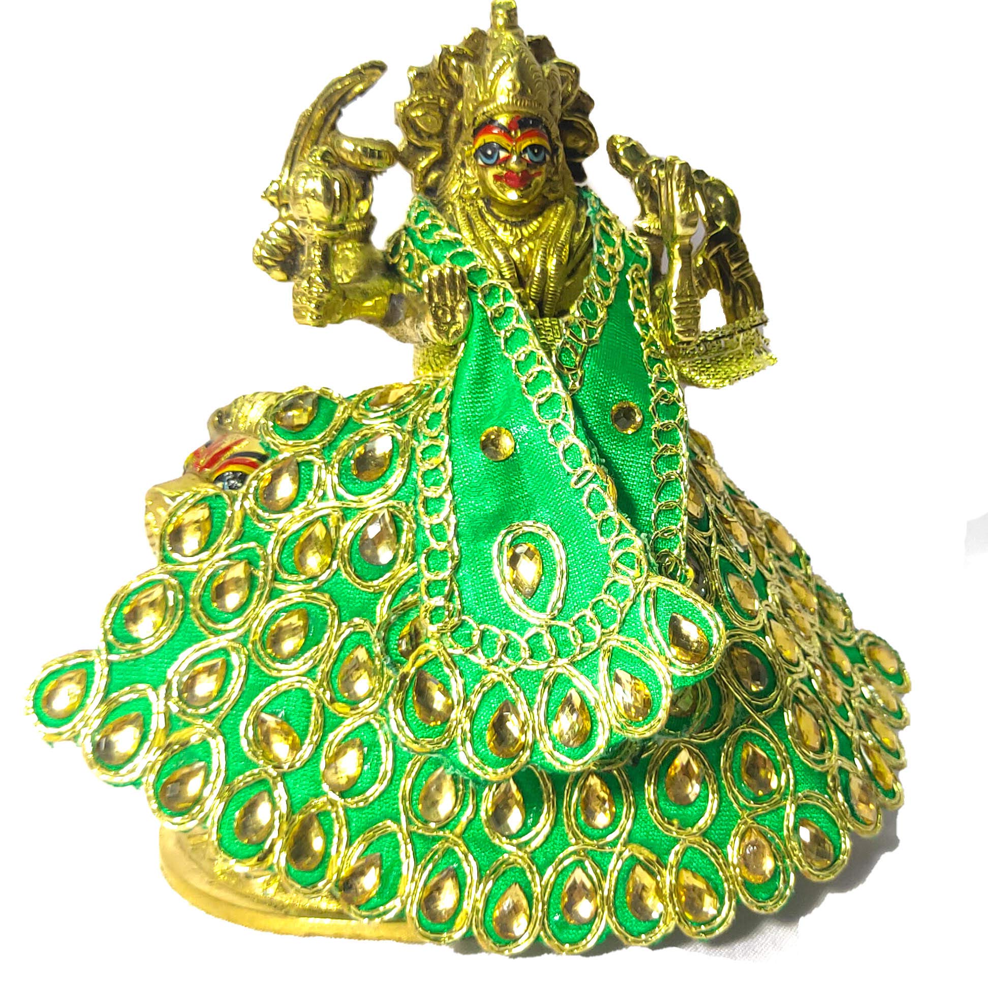 Buy Heavy Poshak Lehenga of Devi MATA Idol of 5 Inch || Durga MATA ...