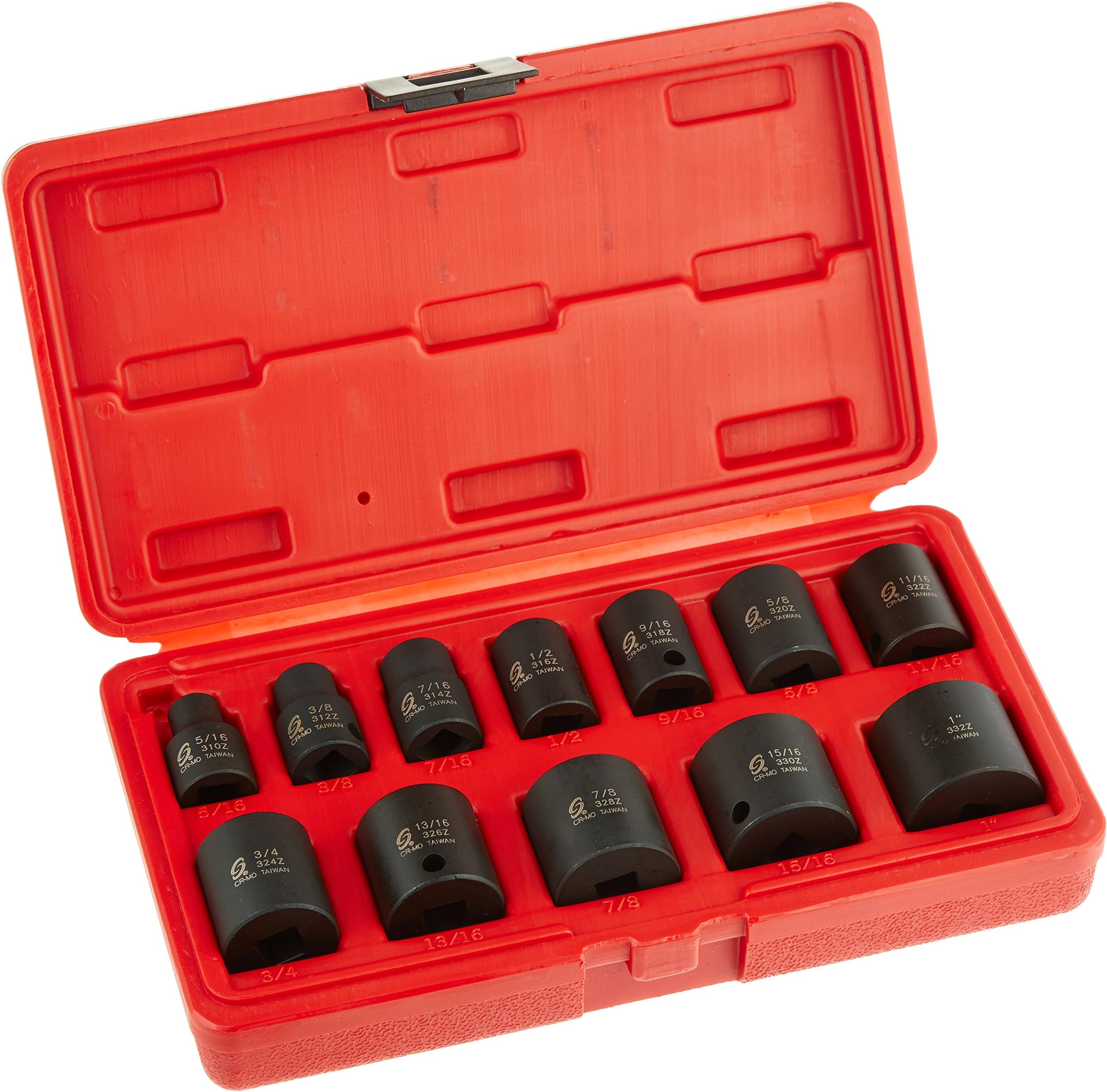 Amazon.com: Sunex 3674 12 Piece 3/8" Standard Drive SAE Impact Socket ...