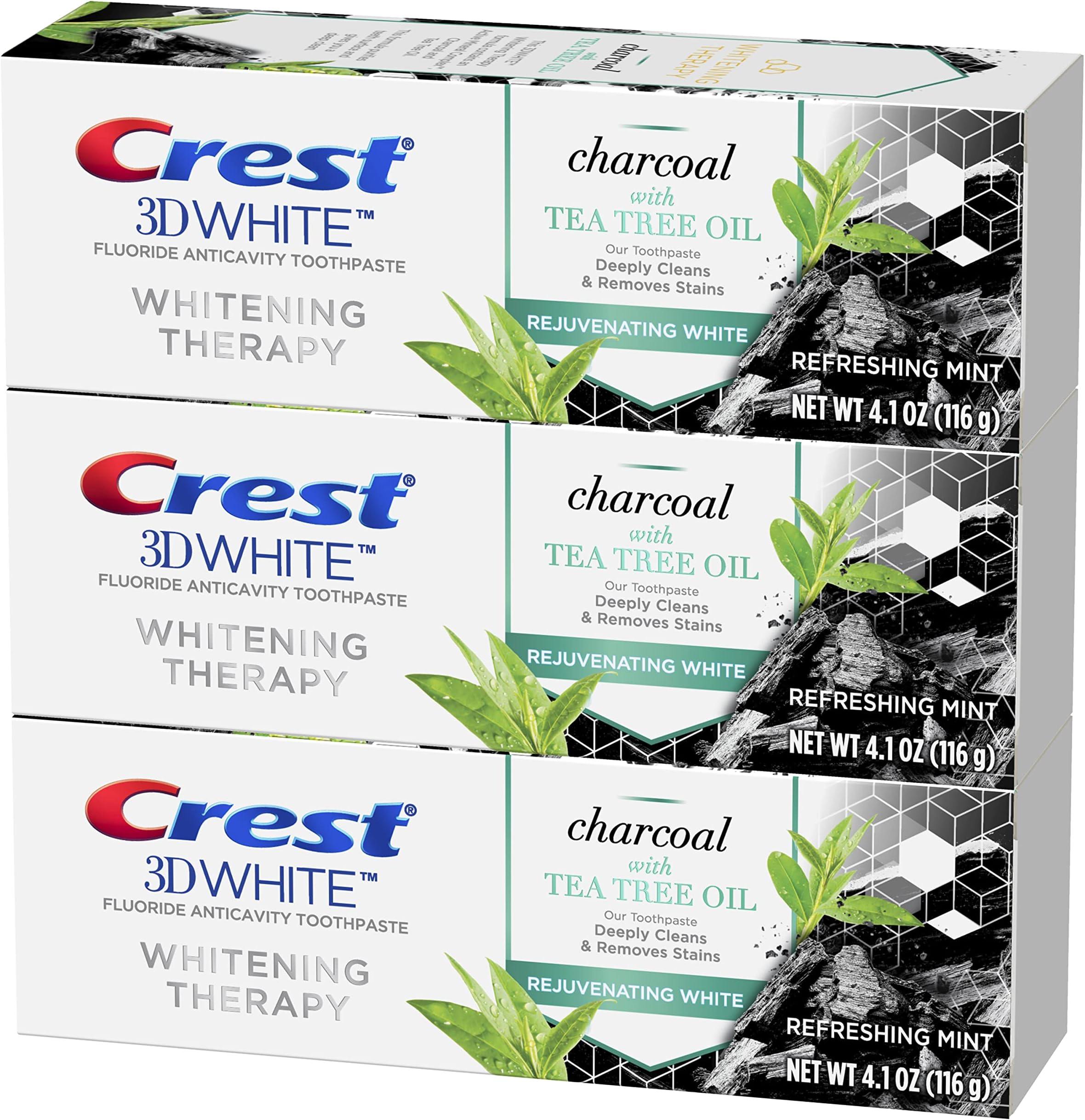 Amazon.com : Crest Charcoal 3D White Toothpaste, Whitening Therapy ...