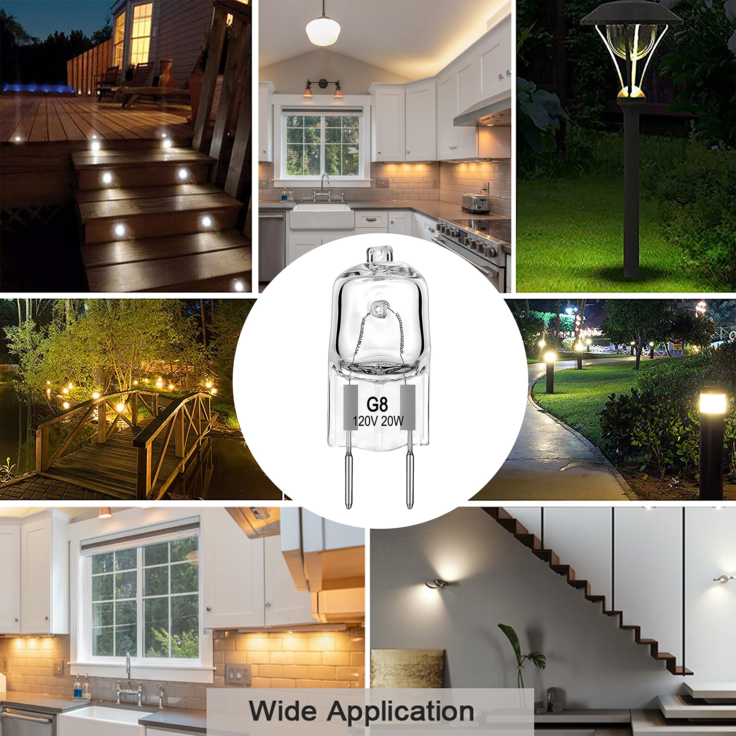 Snapklik.com : Diximus G8 Halogen Light Bulbs 2 Pin - G8 Base 20 Watt ...