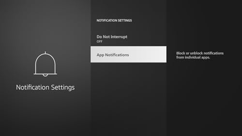 Manage App Notifications - Loader shortcut for Fire TV